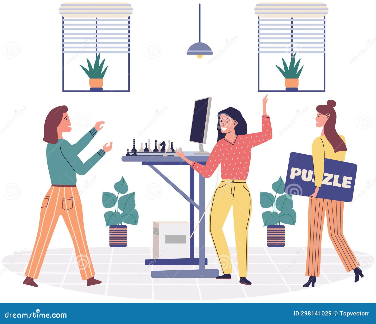 Play Puzzle. Enjoy Gaming Experience and Have Fun with Friends Stock ...