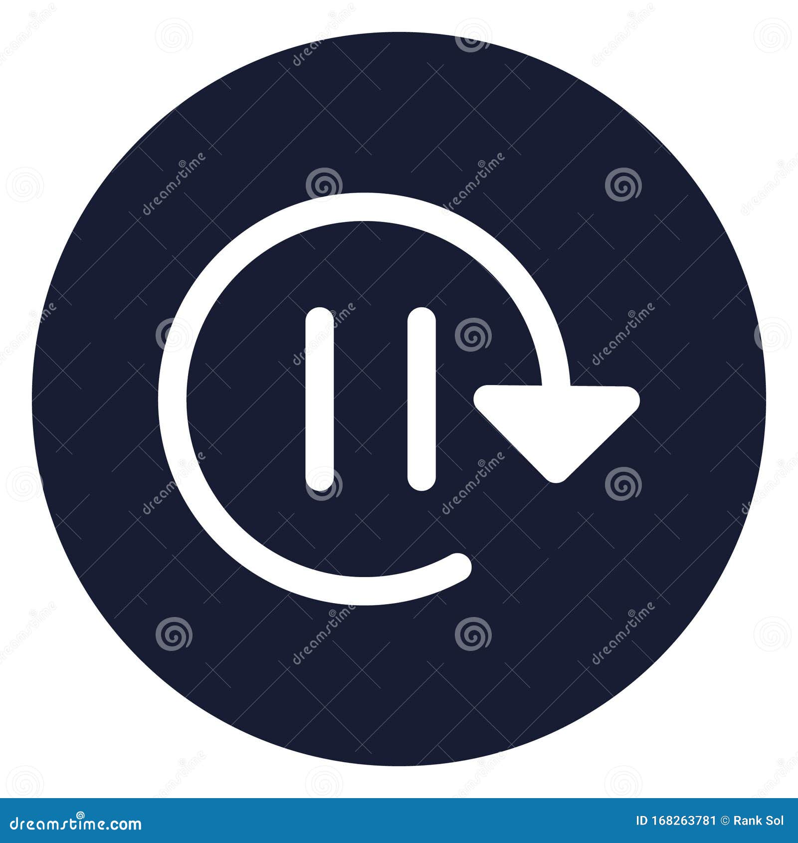 Play, Replay Isolated Vector Icon Which Can Be Easily Modified or ...