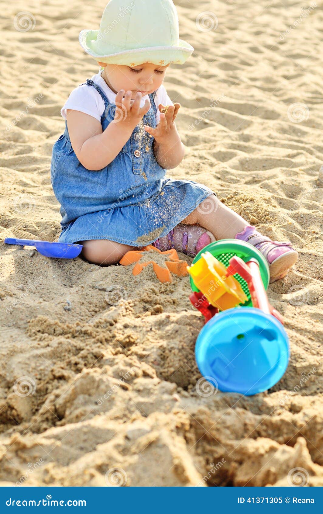 Play with sand stock image. Image of lifestyle, child - 41371305