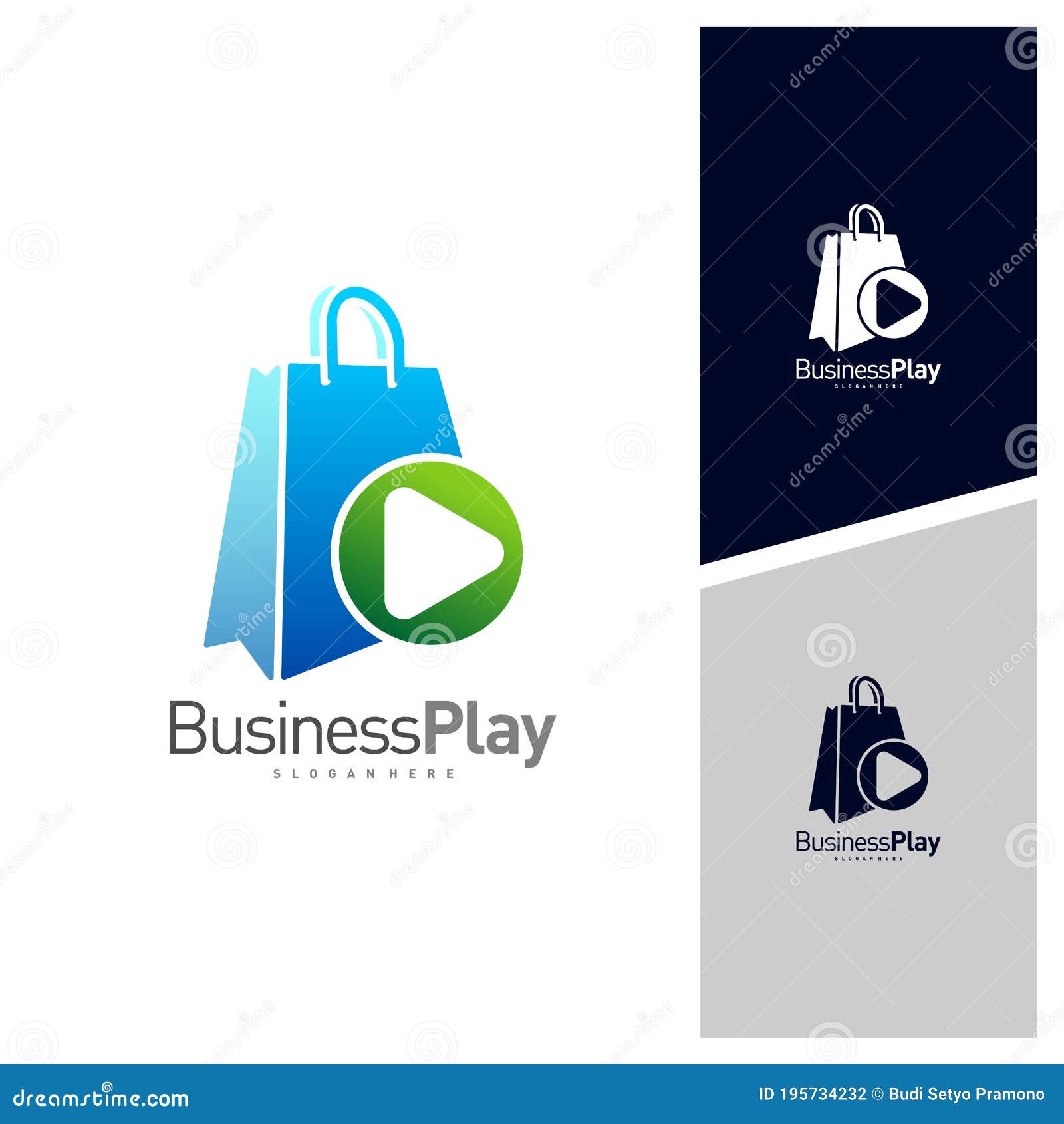 Play Shop Logo Design Vector Template, Icon Play Logo Concepts Stock ...