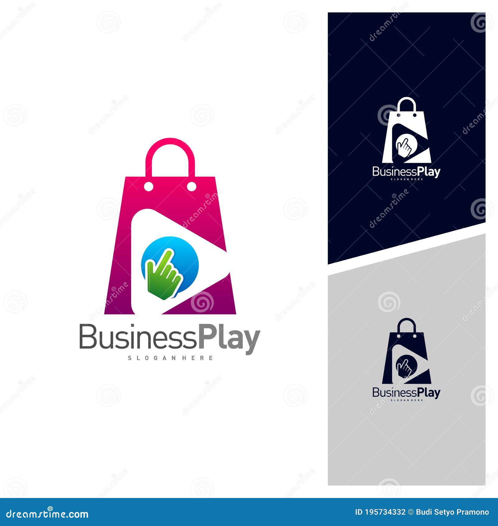 Play Shop Logo Design Vector Template, Icon Play Logo Concepts Stock ...