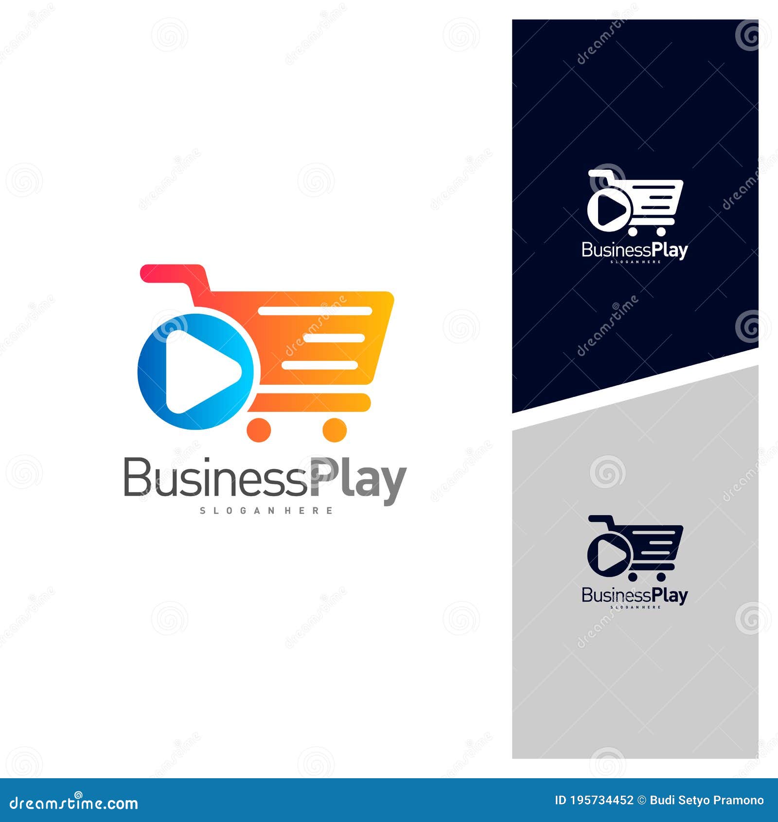 Play Shop Logo Design Vector Template, Icon Play Logo Concepts Stock ...