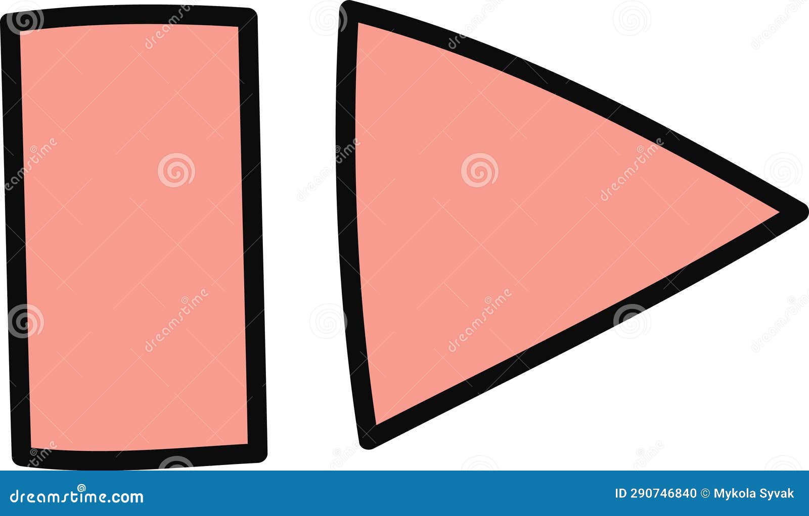 Play Sign Doodle stock illustration. Illustration of black - 290746840