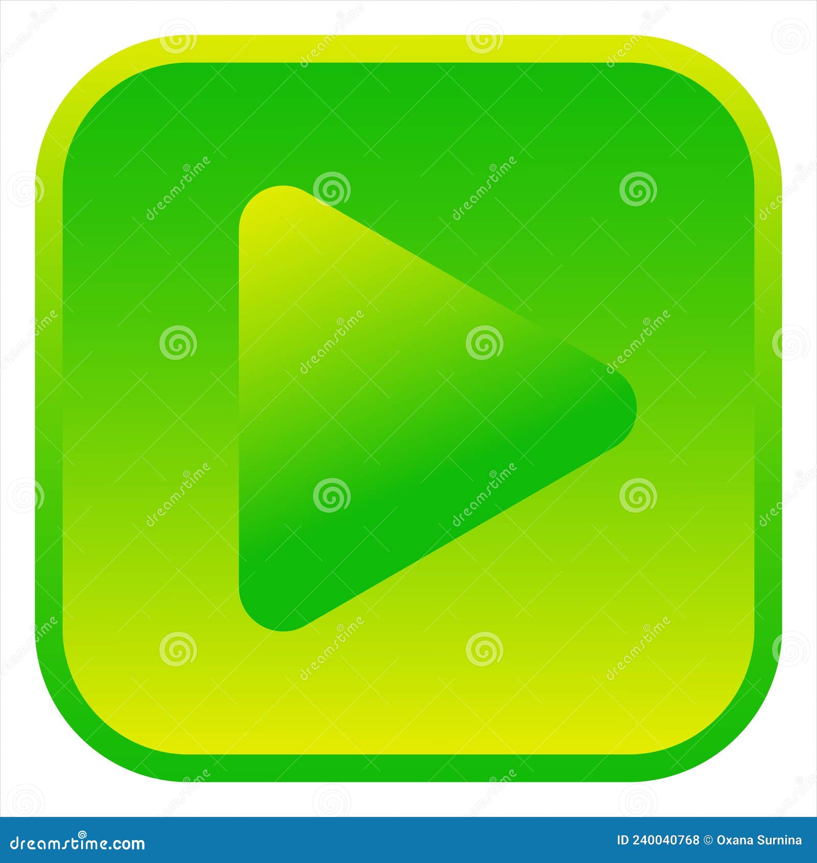 Play Sign. Isolated Web Icon. Stock Vector - Illustration of isolated ...