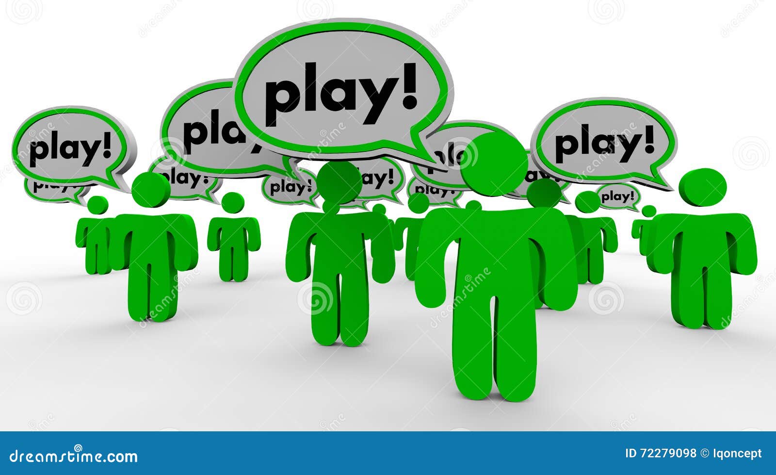 Play Speech Bubble People Fun Recreation Word Stock Illustration ...