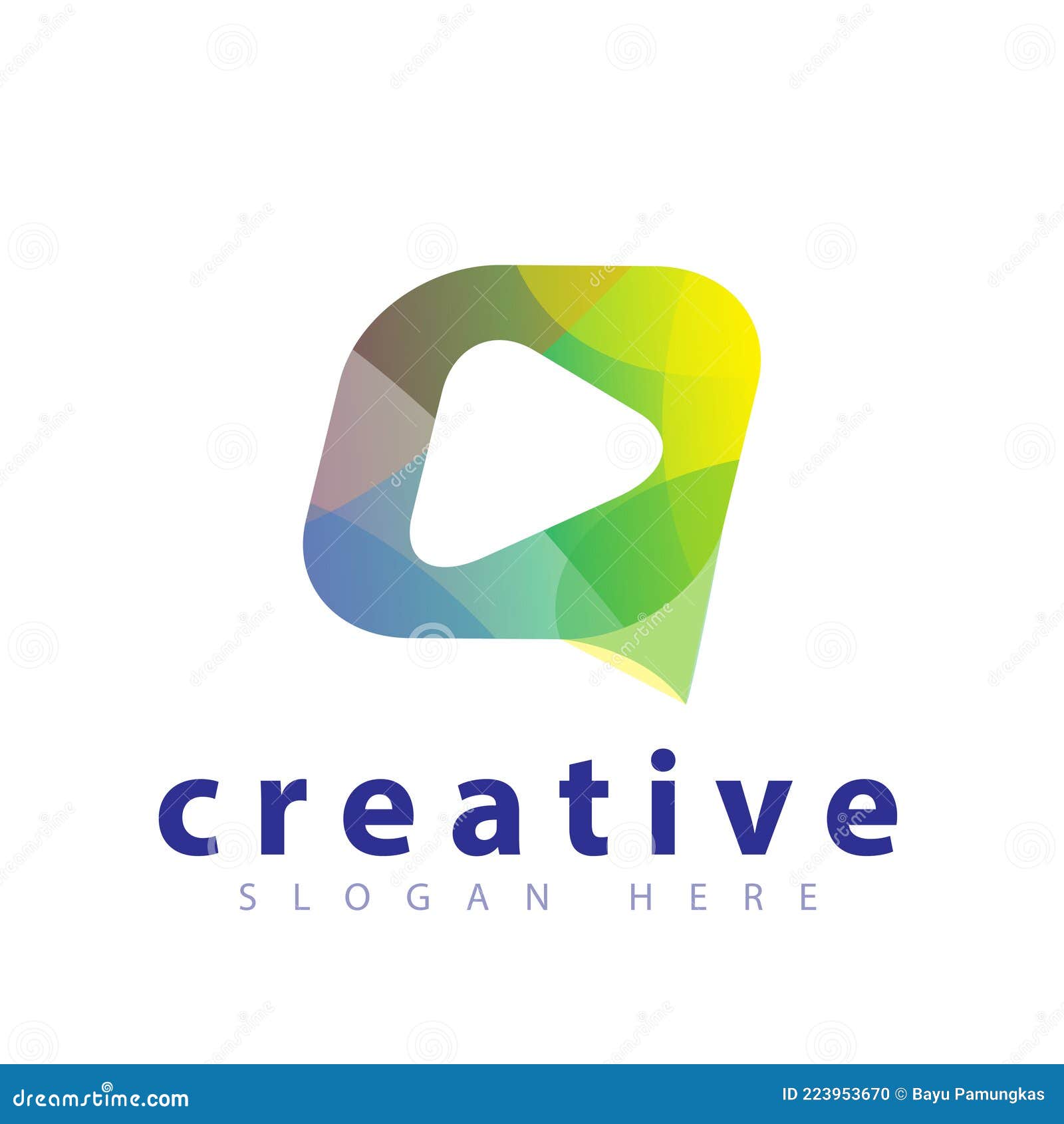 Play with Square Talk Logo Icon Vector Stock Illustration ...