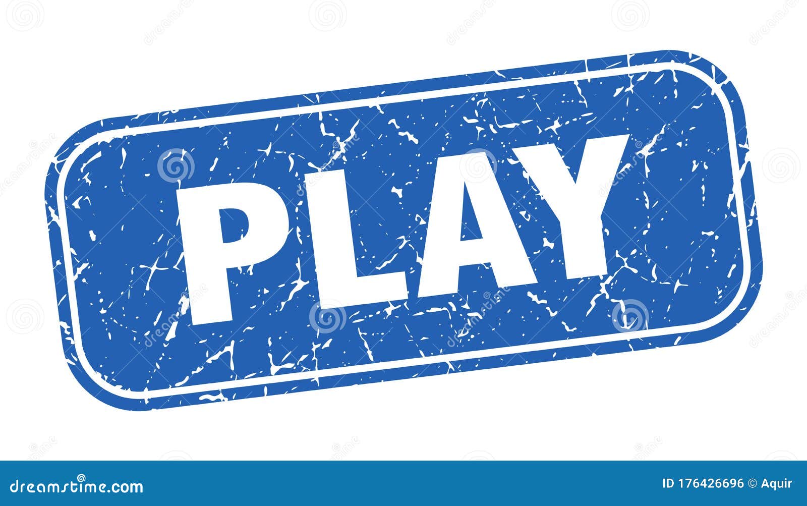 Play Stamp. Play Square Grungy Isolated Sign Stock Vector ...