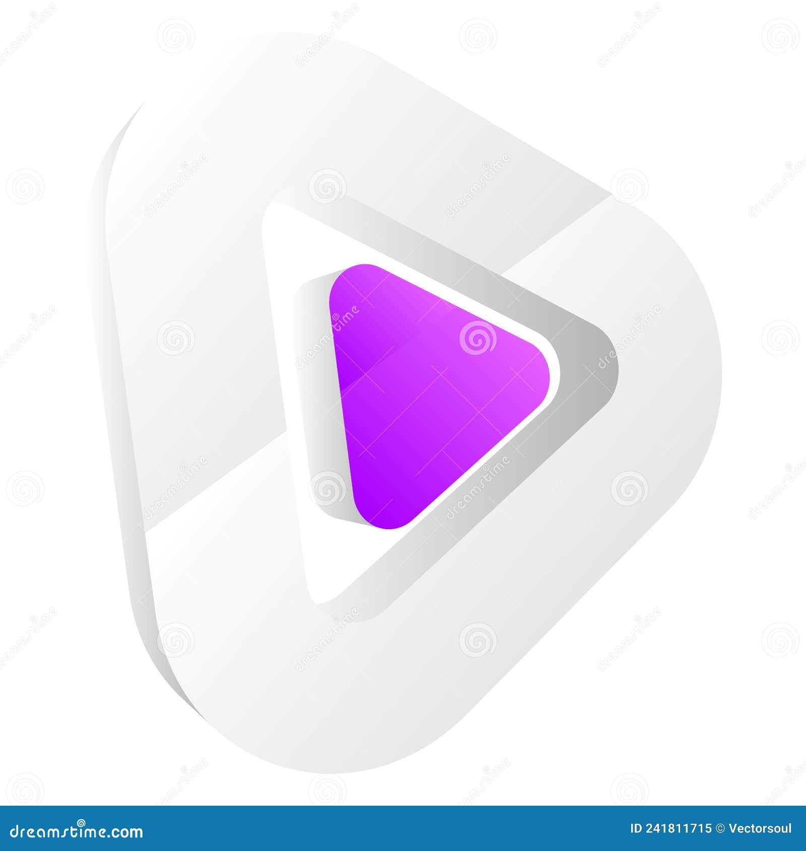 Play, Start Button Icon Vector Illustration Stock Vector - Illustration ...