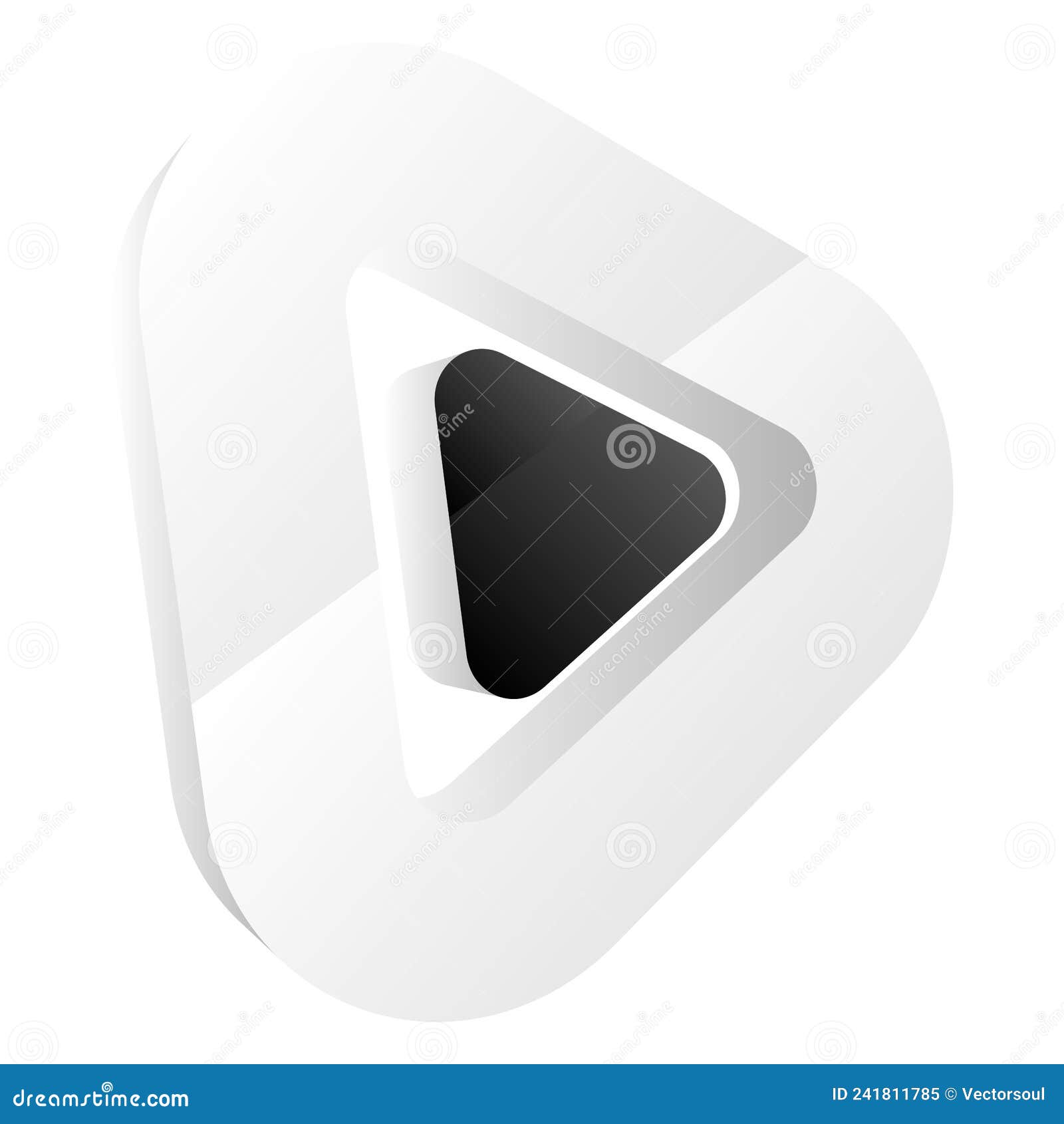 Play, Start Button Icon Vector Illustration Stock Vector - Illustration ...