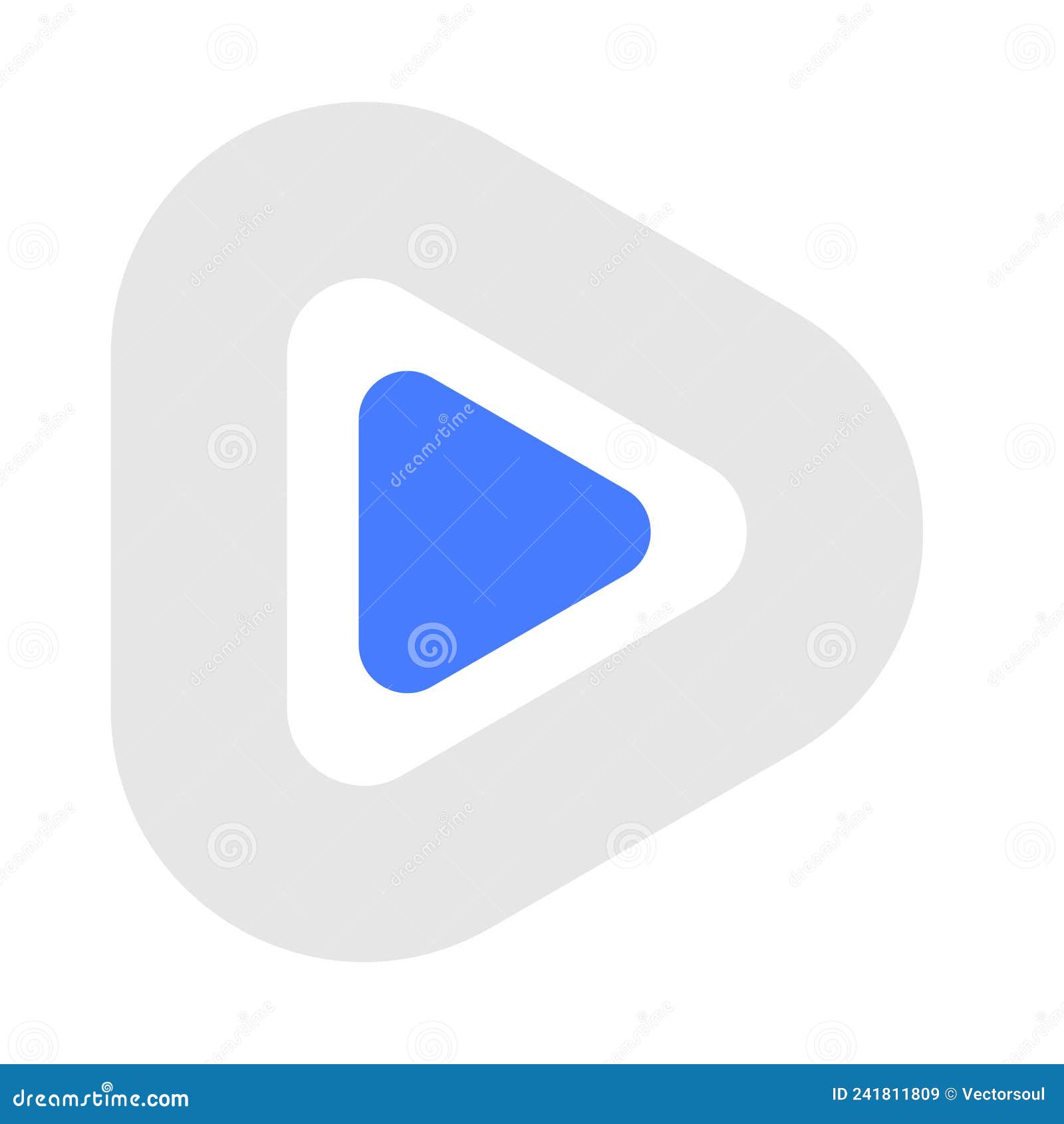 Play, Start Button Icon Vector Illustration Stock Vector - Illustration ...