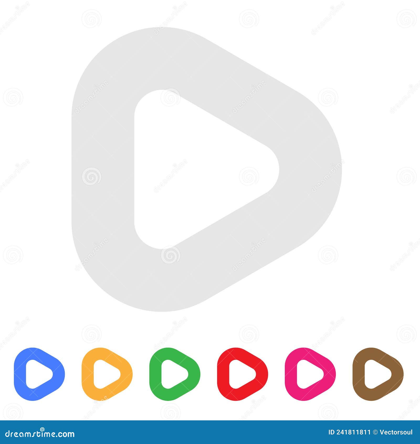 Play, Start Button Icon Vector Illustration Stock Vector - Illustration ...