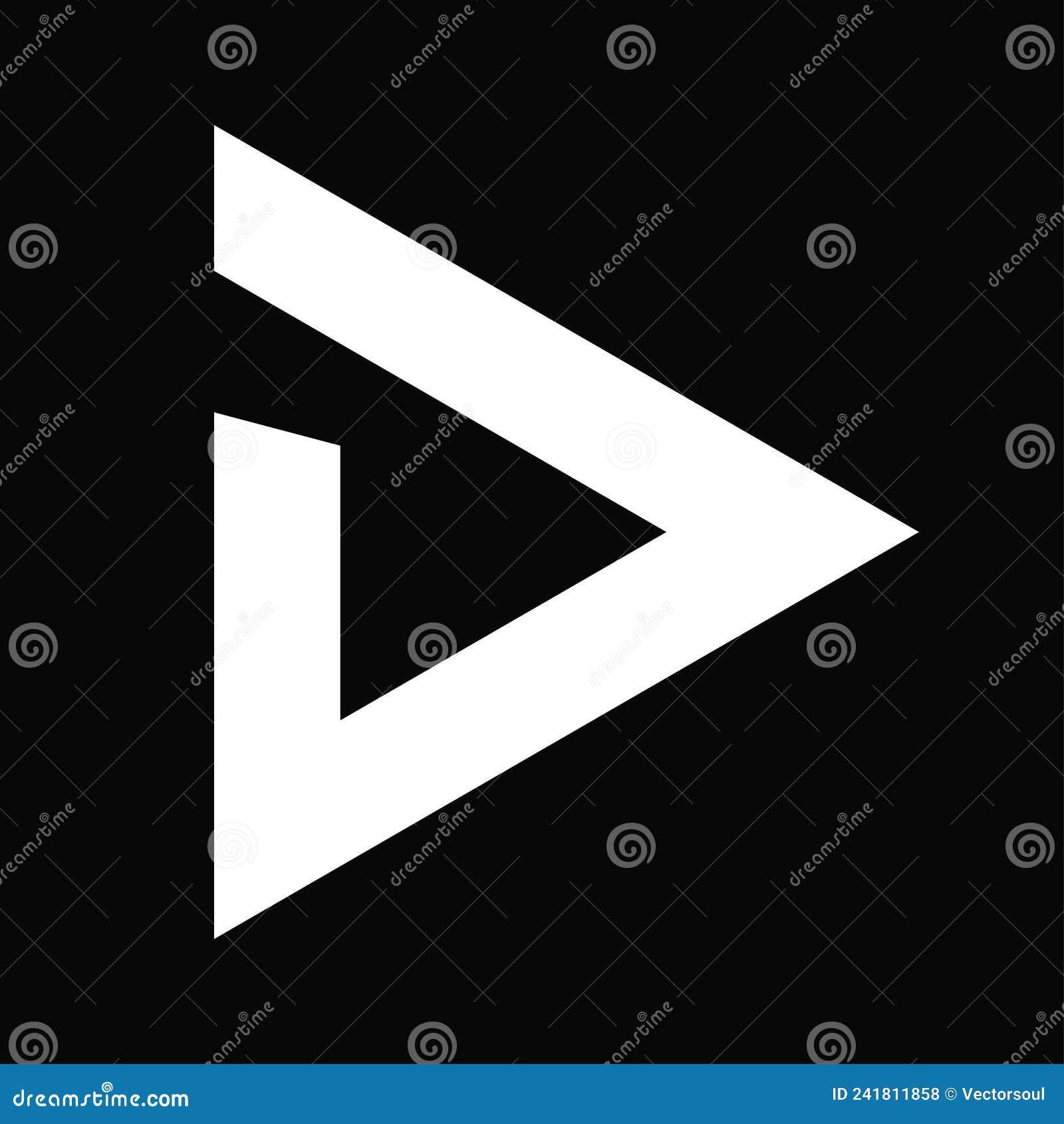 Play, Start Button Icon Vector Illustration Stock Vector - Illustration ...