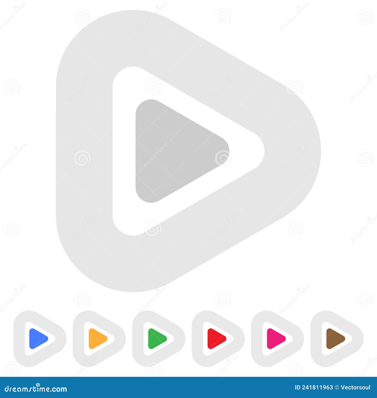Play, Start Button Icon Vector Illustration Stock Vector - Illustration ...