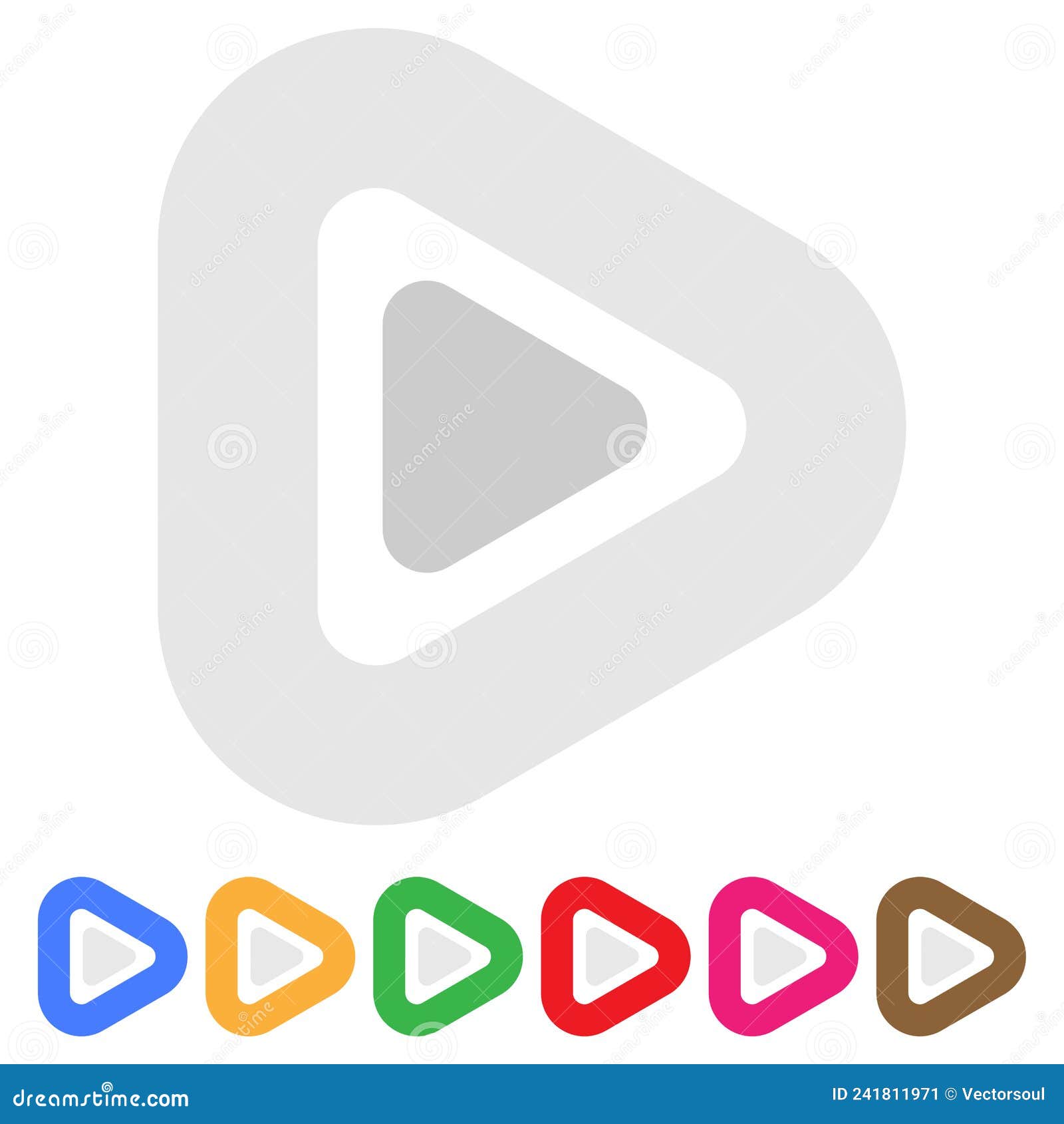 Play, Start Button Icon Vector Illustration Stock Vector - Illustration ...