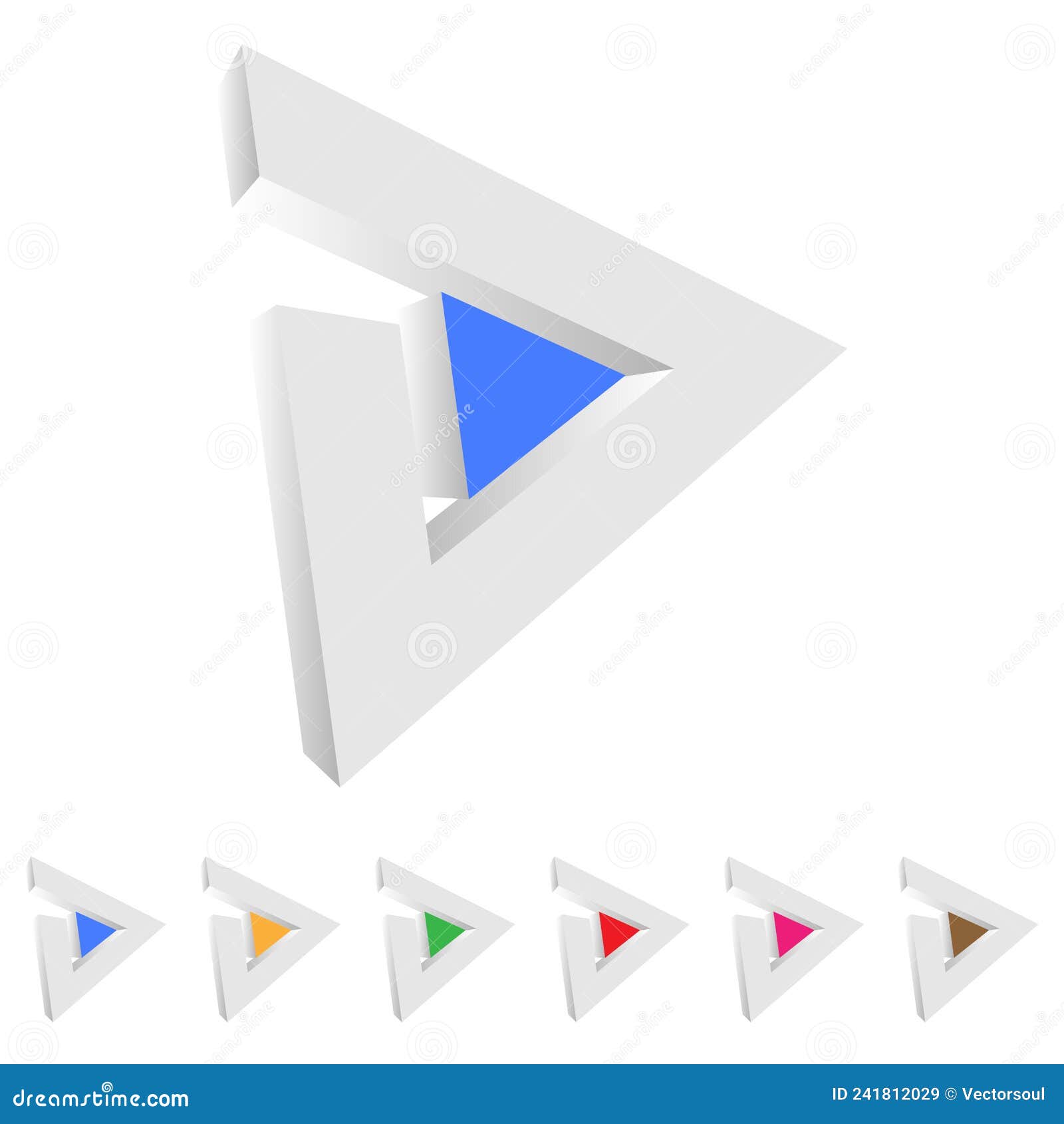 Play, Start Button Icon Vector Illustration Stock Vector - Illustration ...