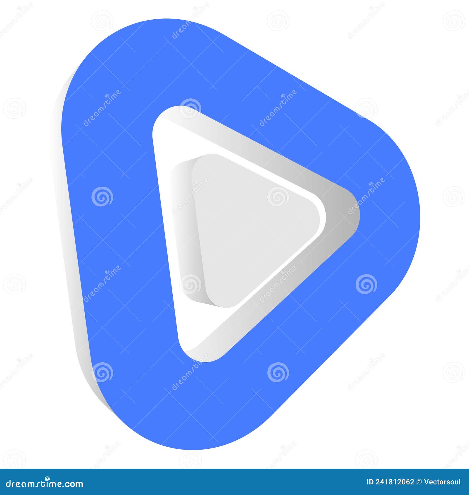 Play, Start Button Icon Vector Illustration Stock Vector - Illustration ...