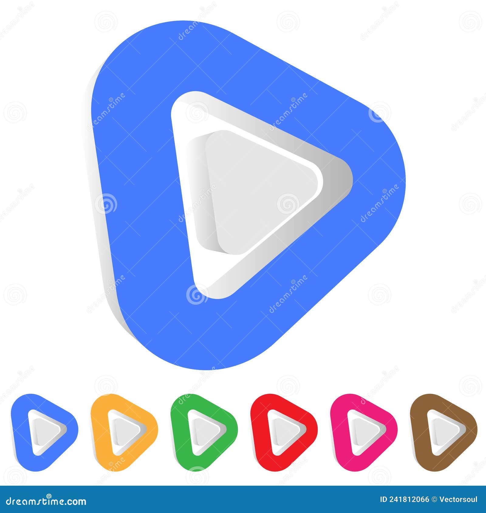 Play, Start Button Icon Vector Illustration Stock Vector - Illustration ...