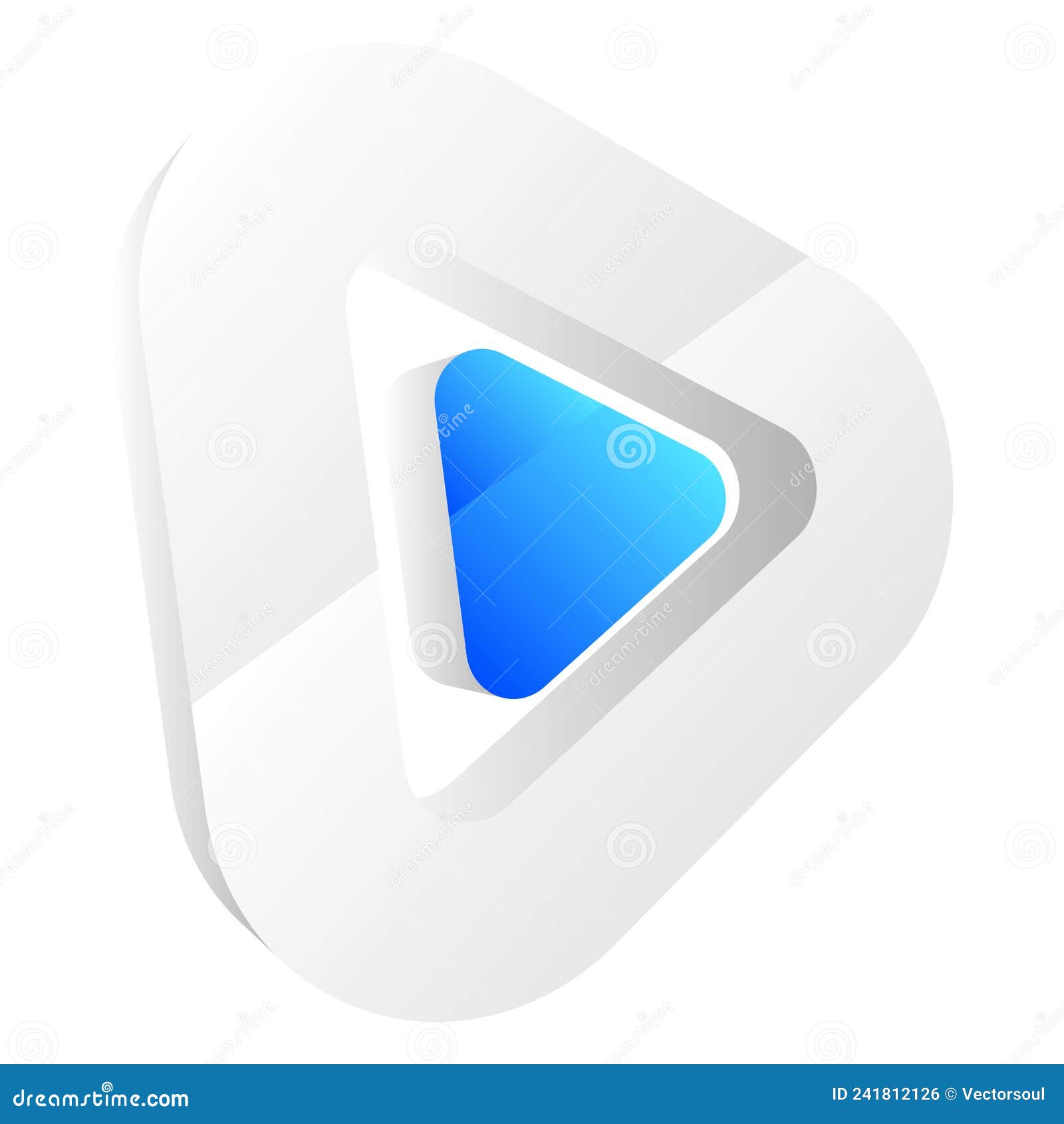 Play, Start Button Icon Vector Illustration Stock Vector - Illustration ...