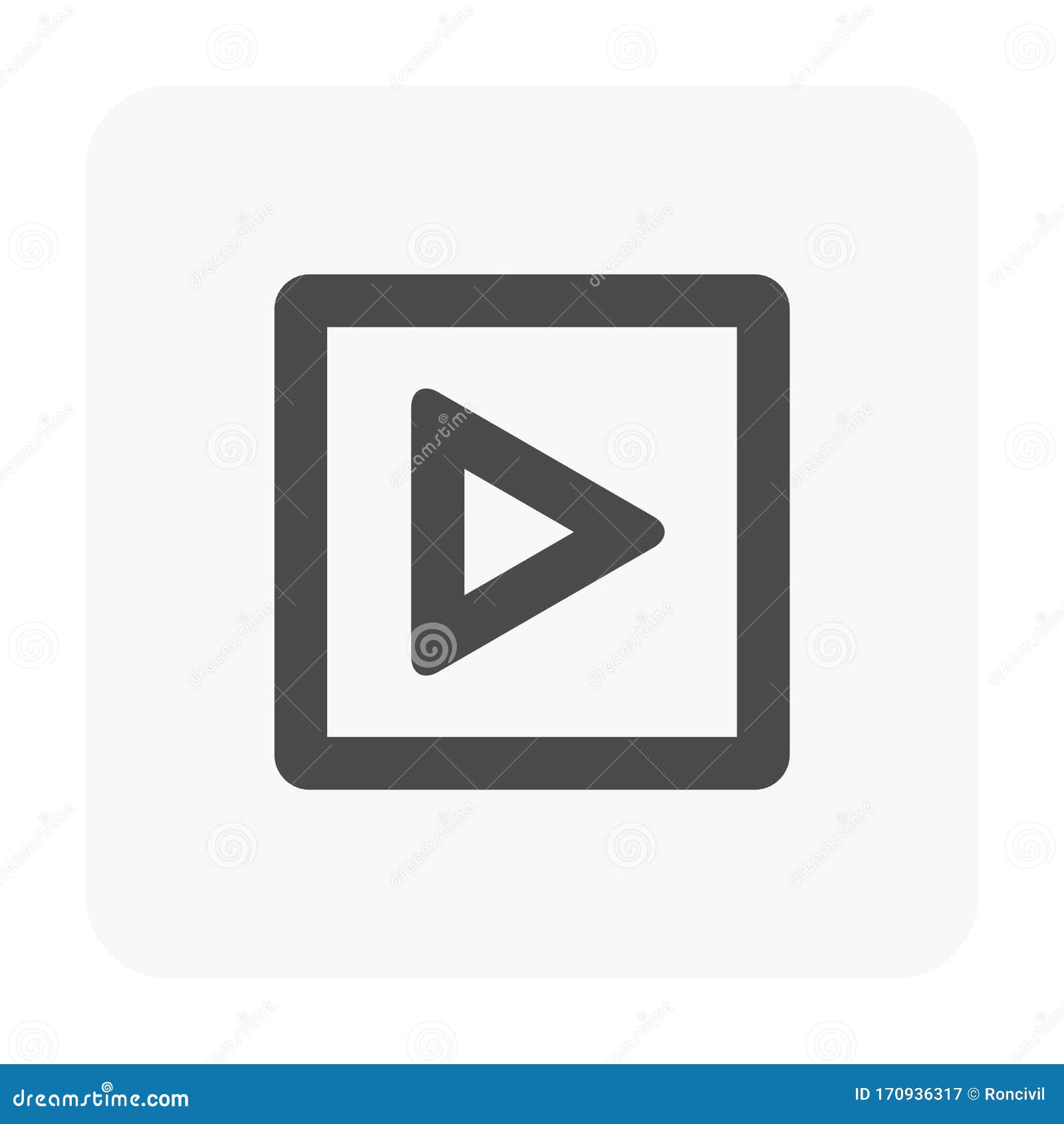 Play stop icon stock vector. Illustration of arrow, audio - 170936317