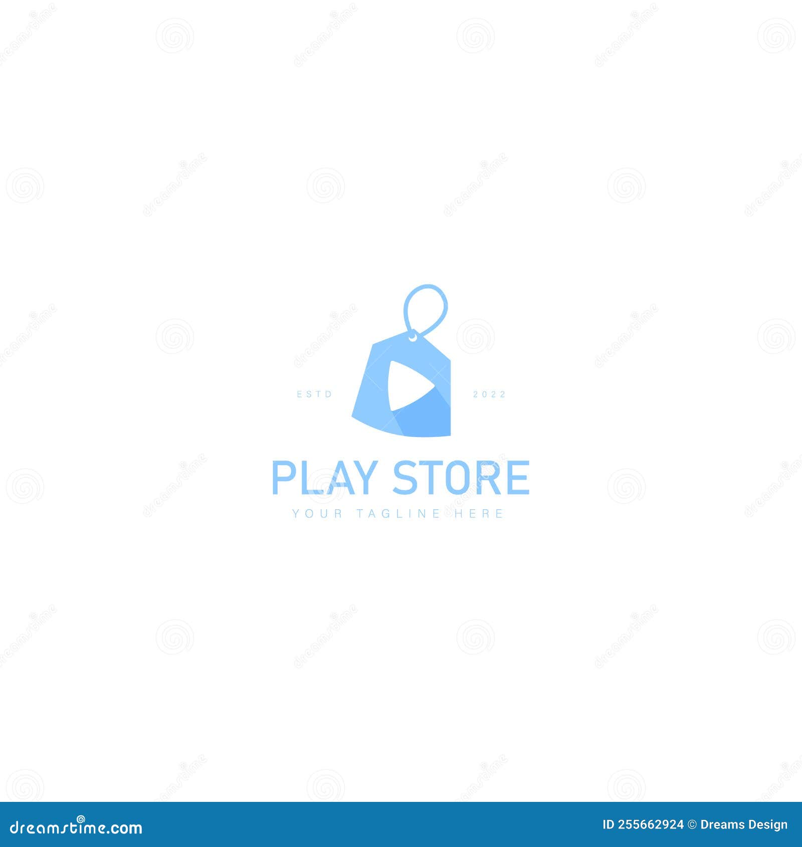Play with Store Logo Design Illustration Icon Stock Vector ...