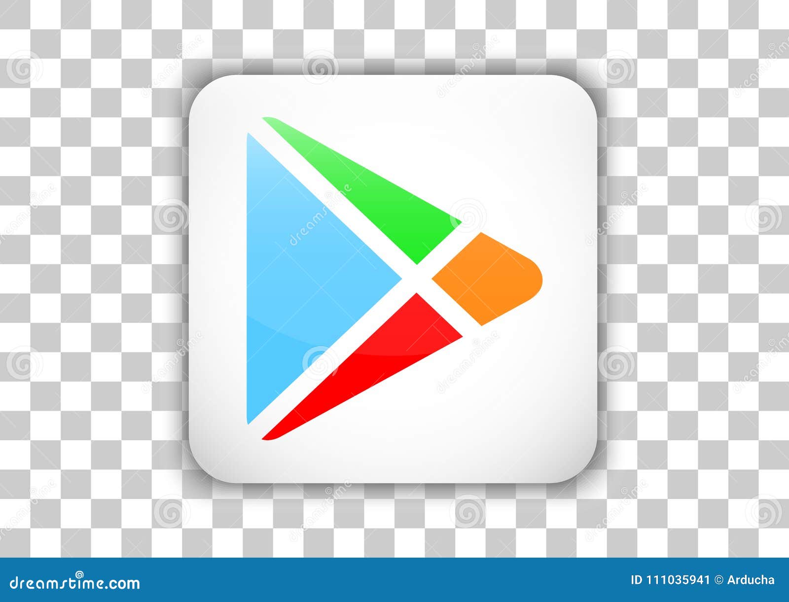 Play Store Social Media Icon Button with Symbol Inside Editorial Photo ...