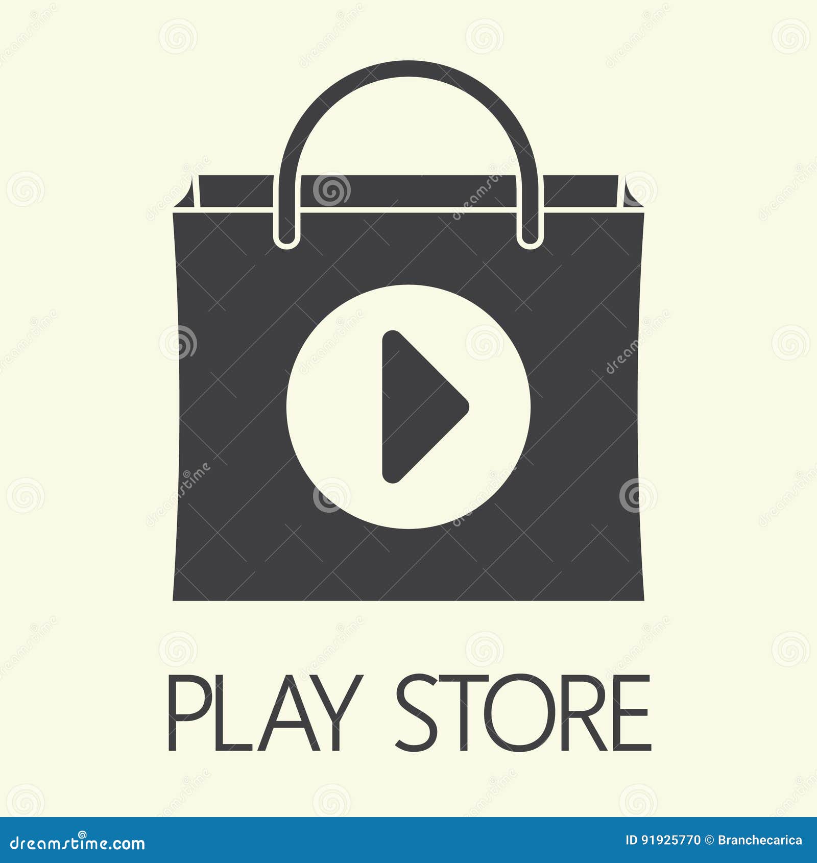 Play store stock vector. Illustration of computer, website - 91925770