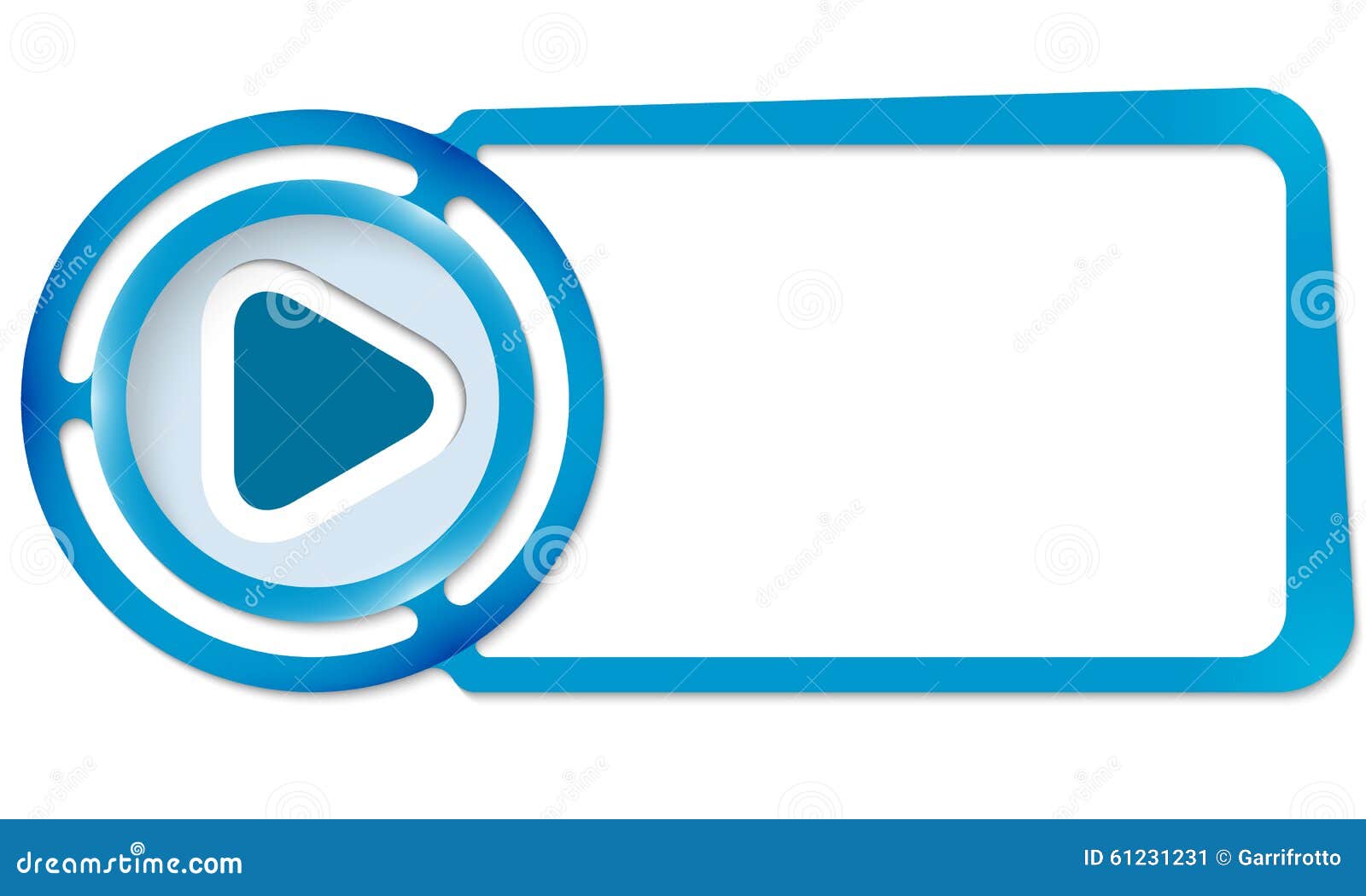 Play symbol stock vector. Illustration of border, play - 61231231