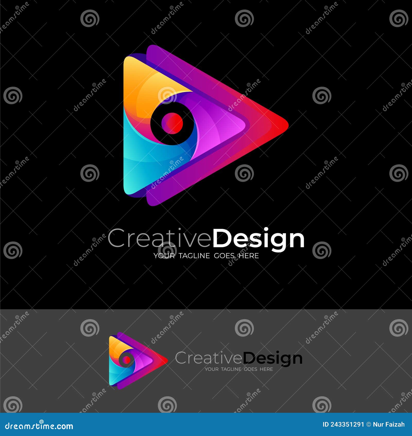 Play Technology Logo with Colorful Design Stock Vector - Illustration ...
