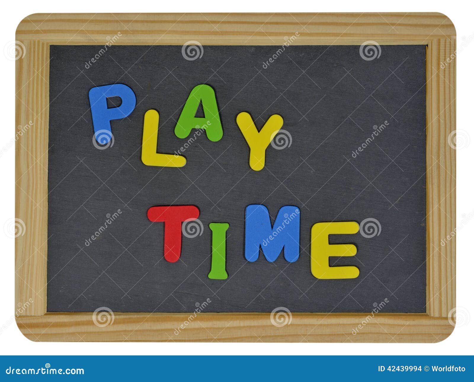 Play Time Words On Table Stock Image | CartoonDealer.com #82593925