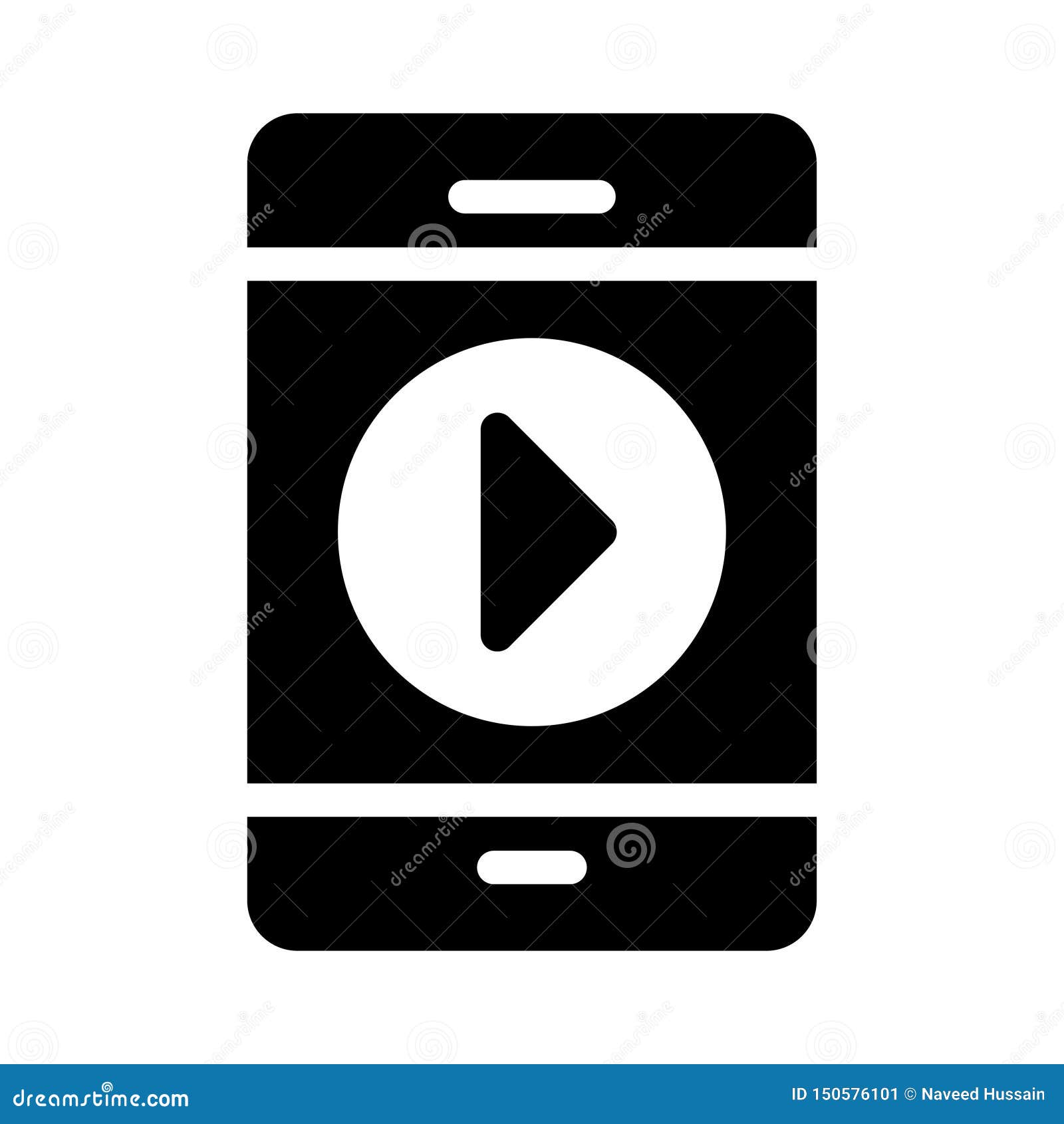 Play Glyph Flat Vector Icon Stock Vector - Illustration of icon, pack ...