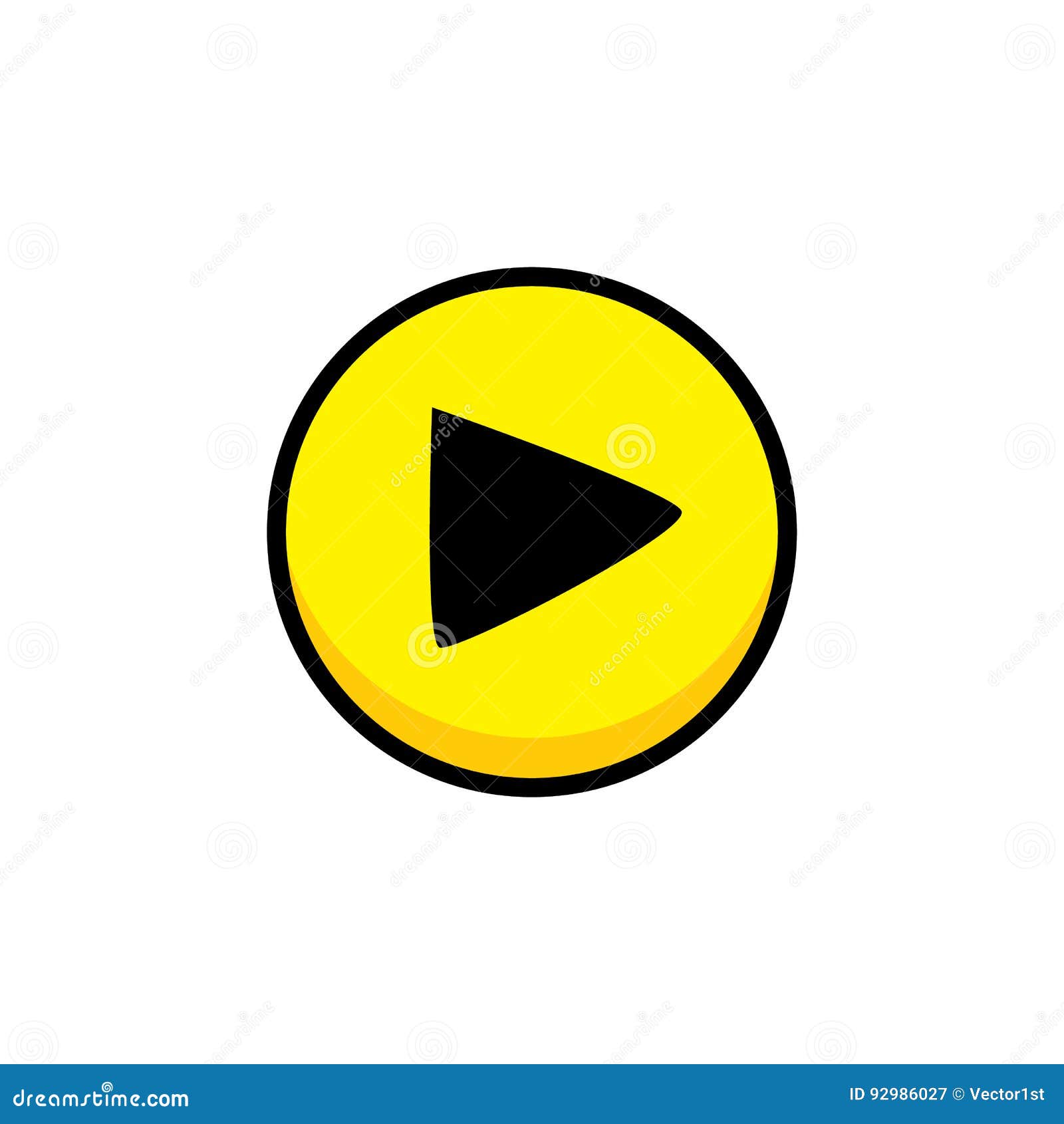 Play Video Game Asset Menu Icon Button Layer Art Stock Vector ...