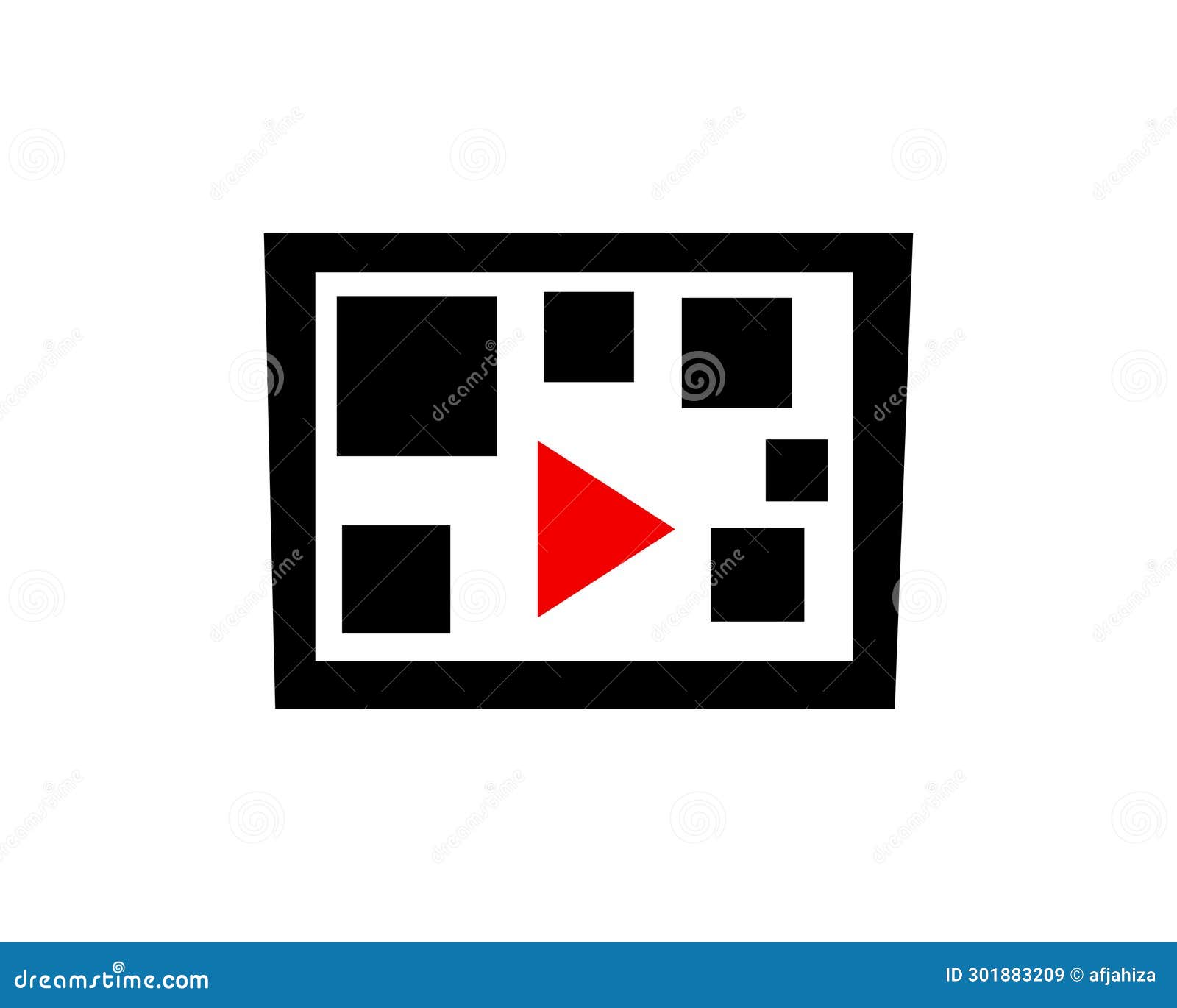 Play Video Logo 3 Icon Template Stock Vector - Illustration of label ...