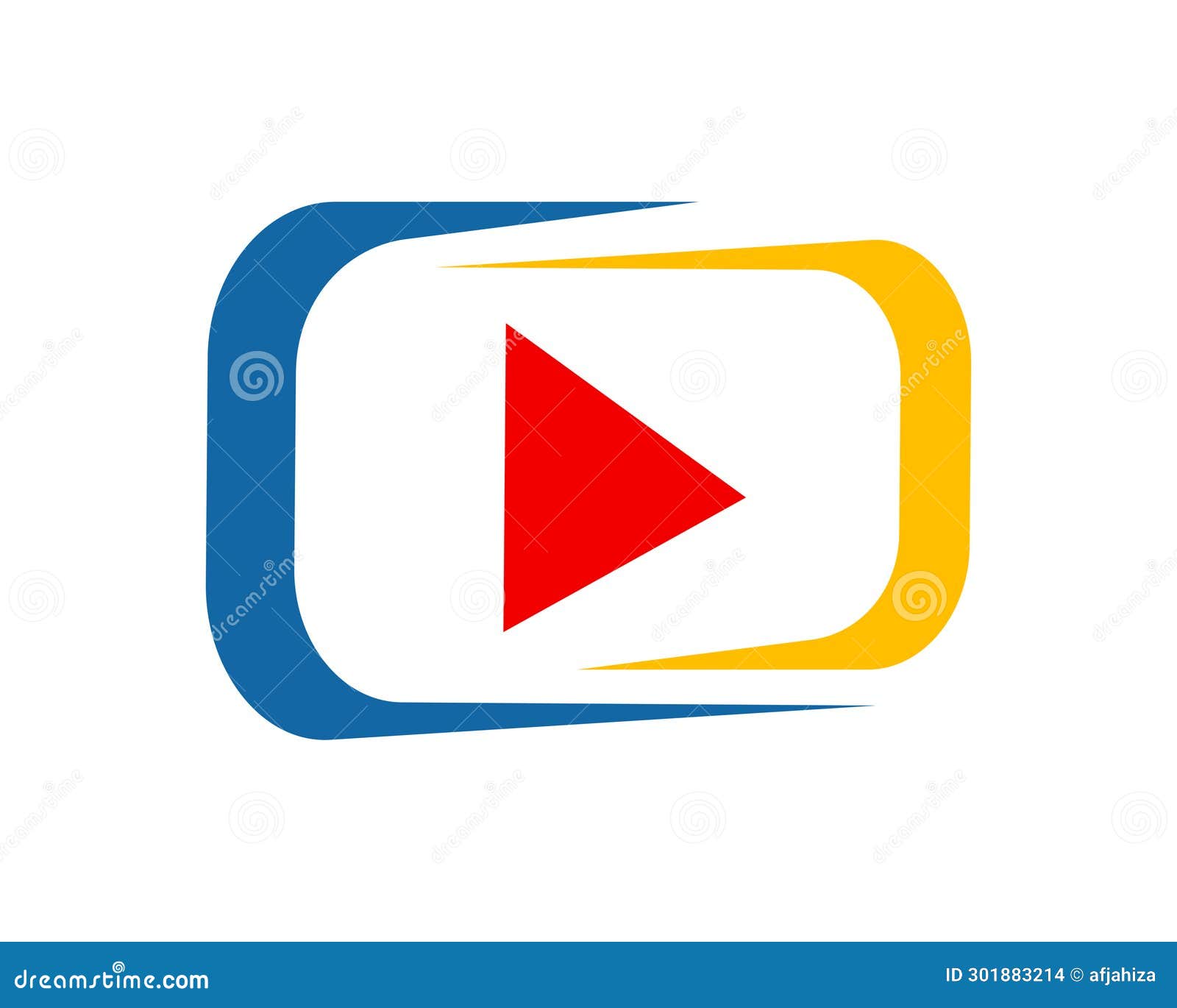 Play Video Logo Icon Template Stock Vector - Illustration of line ...