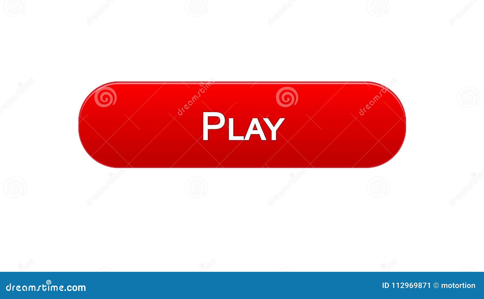 Play Web Interface Button Red Color, Online Game Application, Video Program Stock Illustration ...