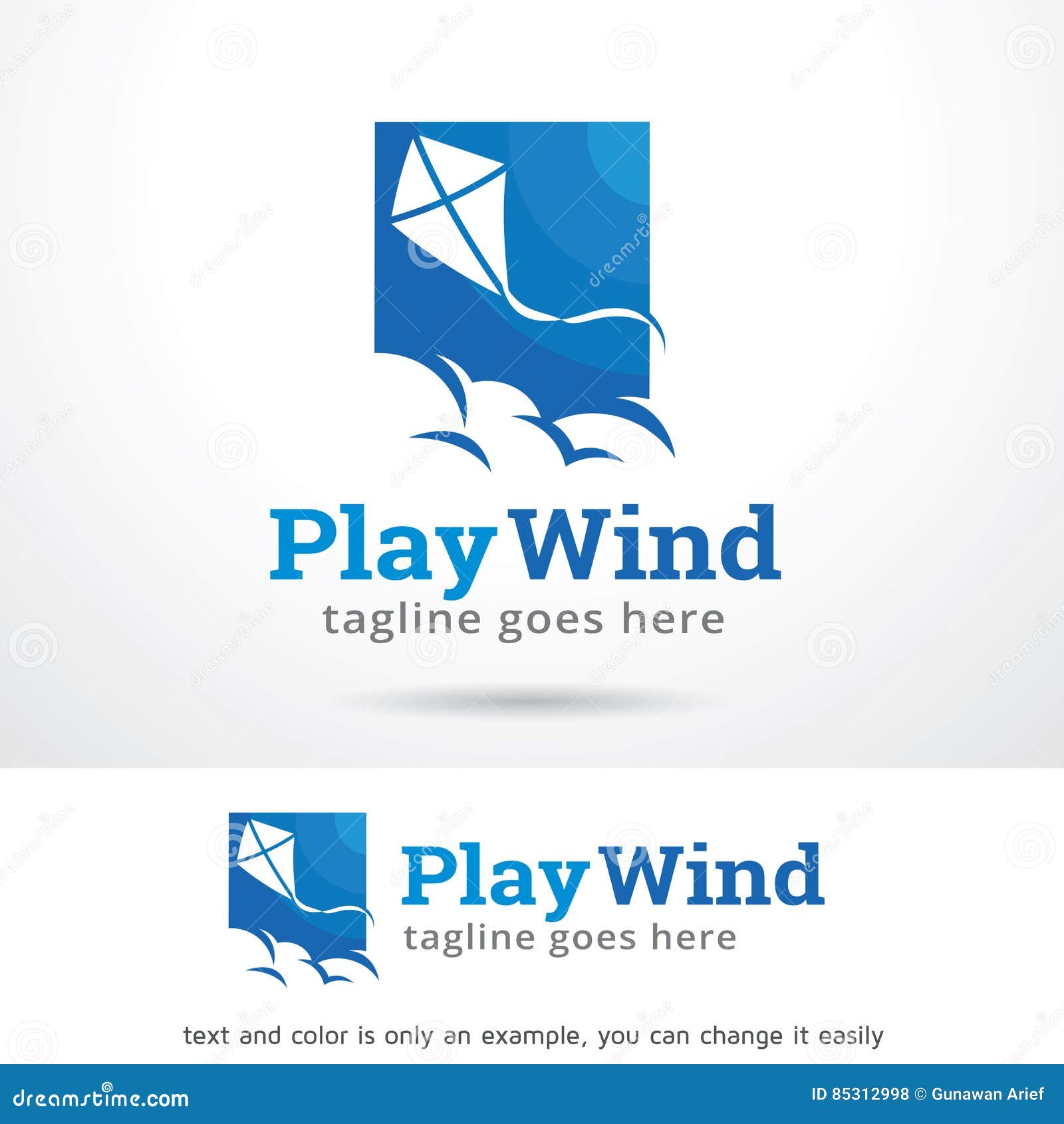 Play Wind Logo Template Design Vector Stock Vector - Illustration of ...