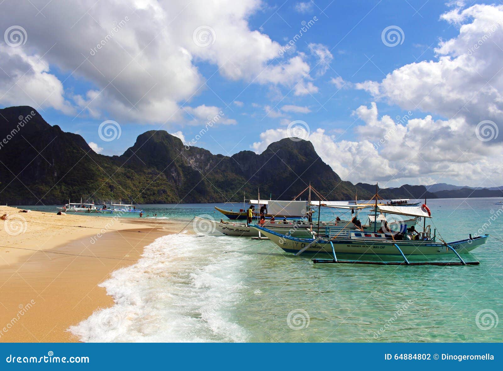 Playa Arenosa Ideal De Oro En Palawan Fotografía editorial - Imagen de ...