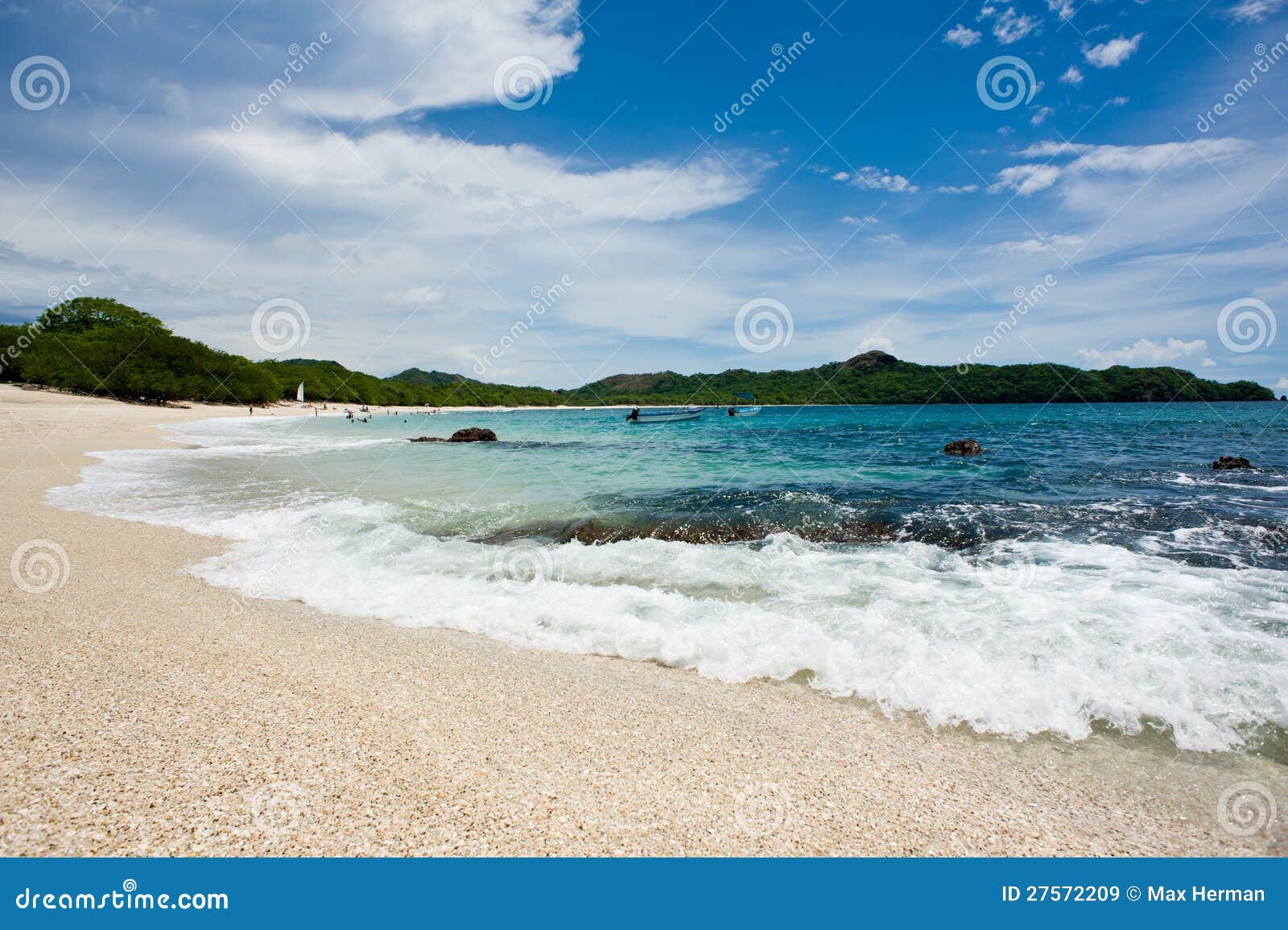 Playa Conchal stock image. Image of hills, colorful, waterfront - 27572209