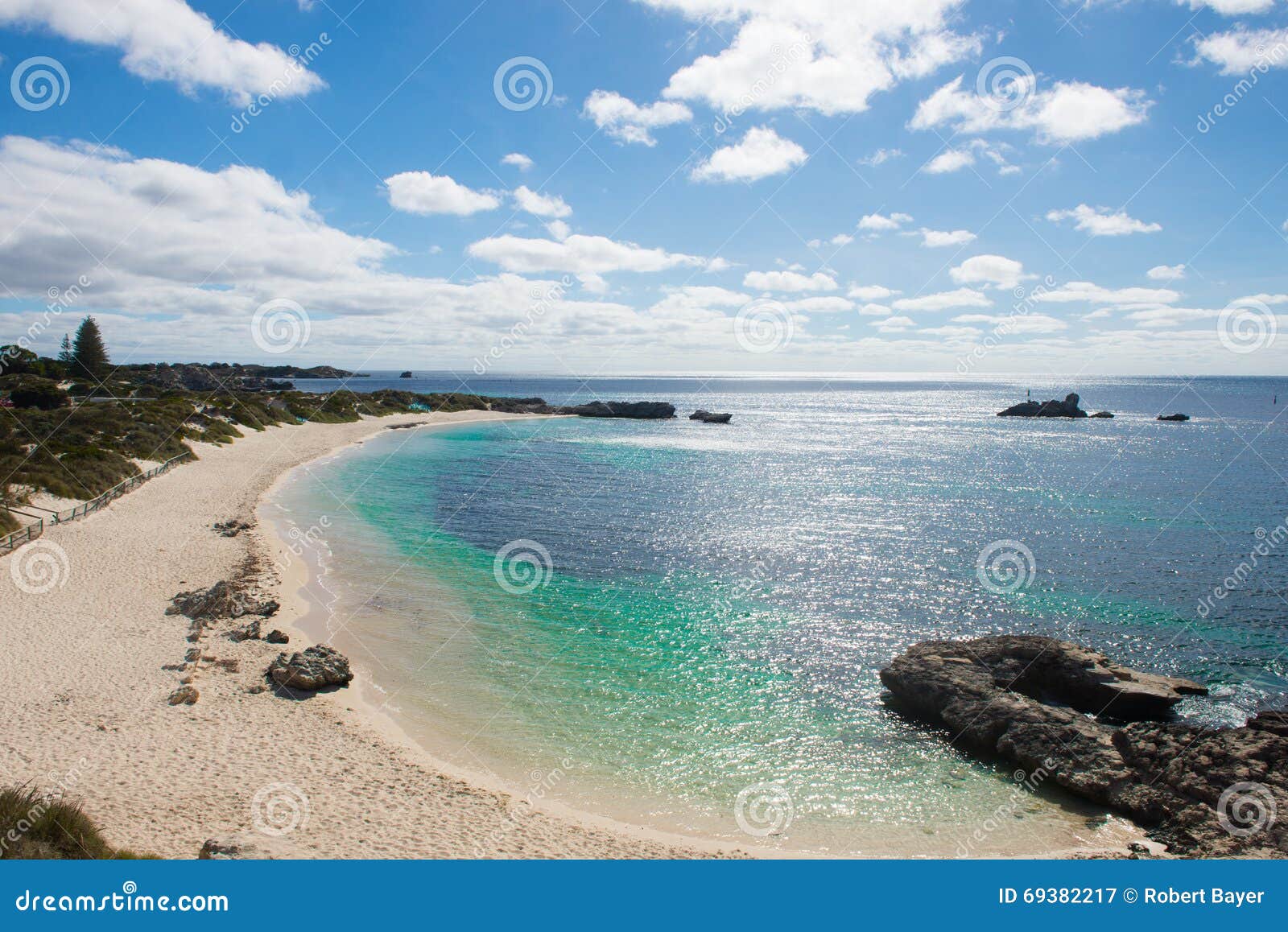 Playa De Australia Occidental Perth De La Isla De Rottnest Imagen de ...