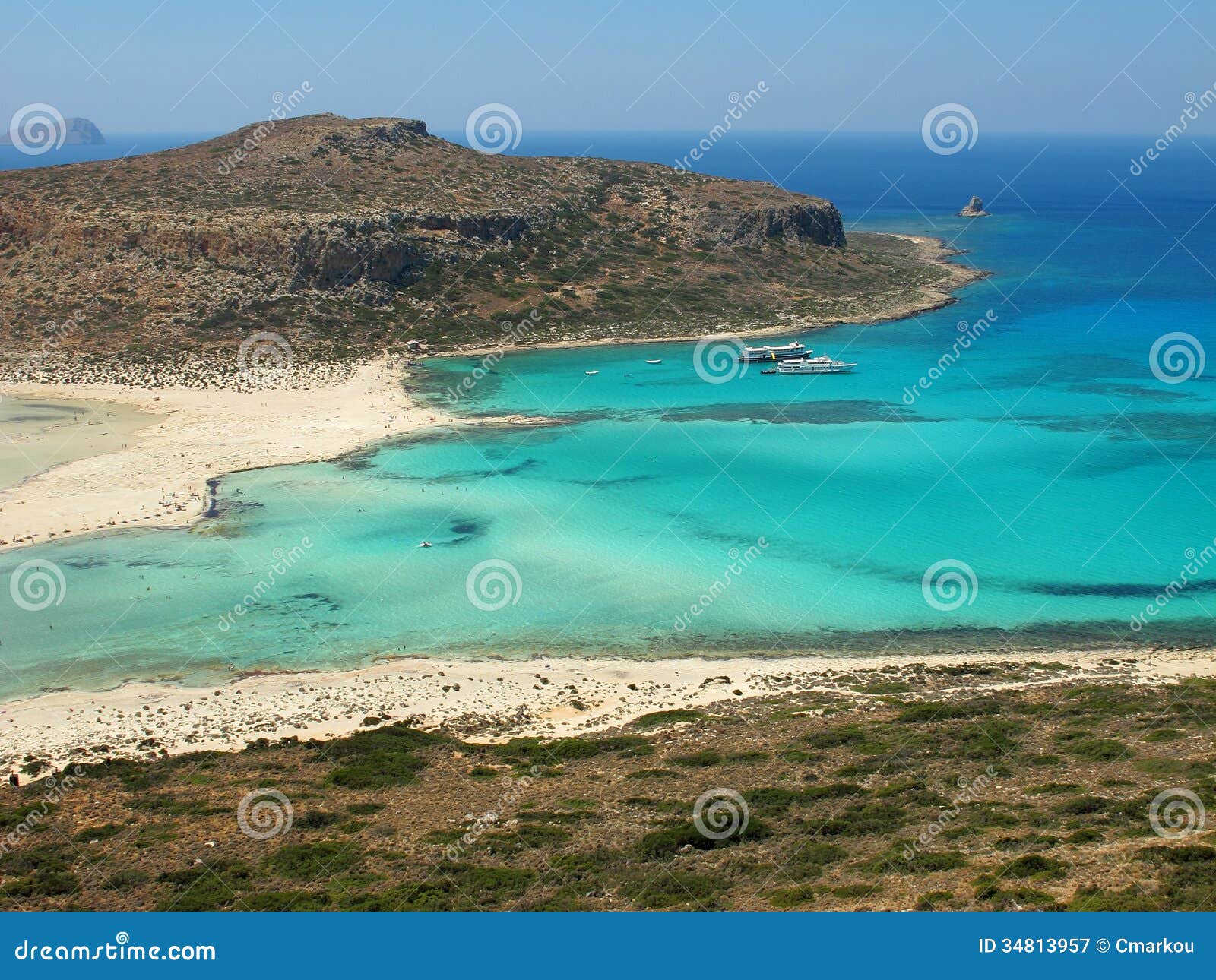 Playa de Balos en Creta imagen de archivo. Imagen de turismo - 34813957