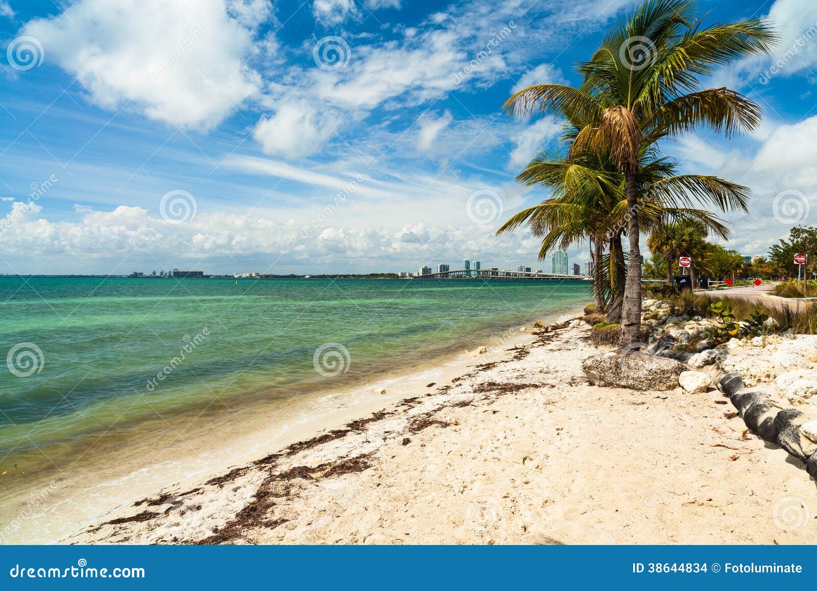 Playa de Key Biscayne foto de archivo. Imagen de costa - 38644834