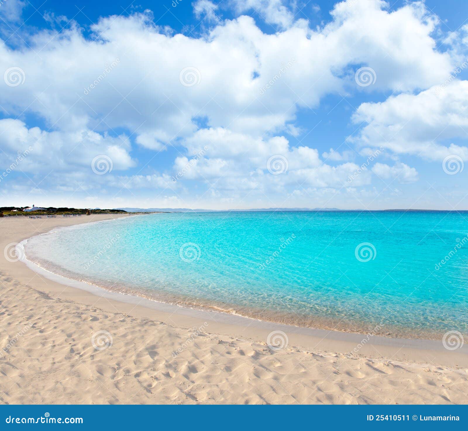 Playa De La Turquesa En Formentera Imagen de archivo - Imagen de verano ...
