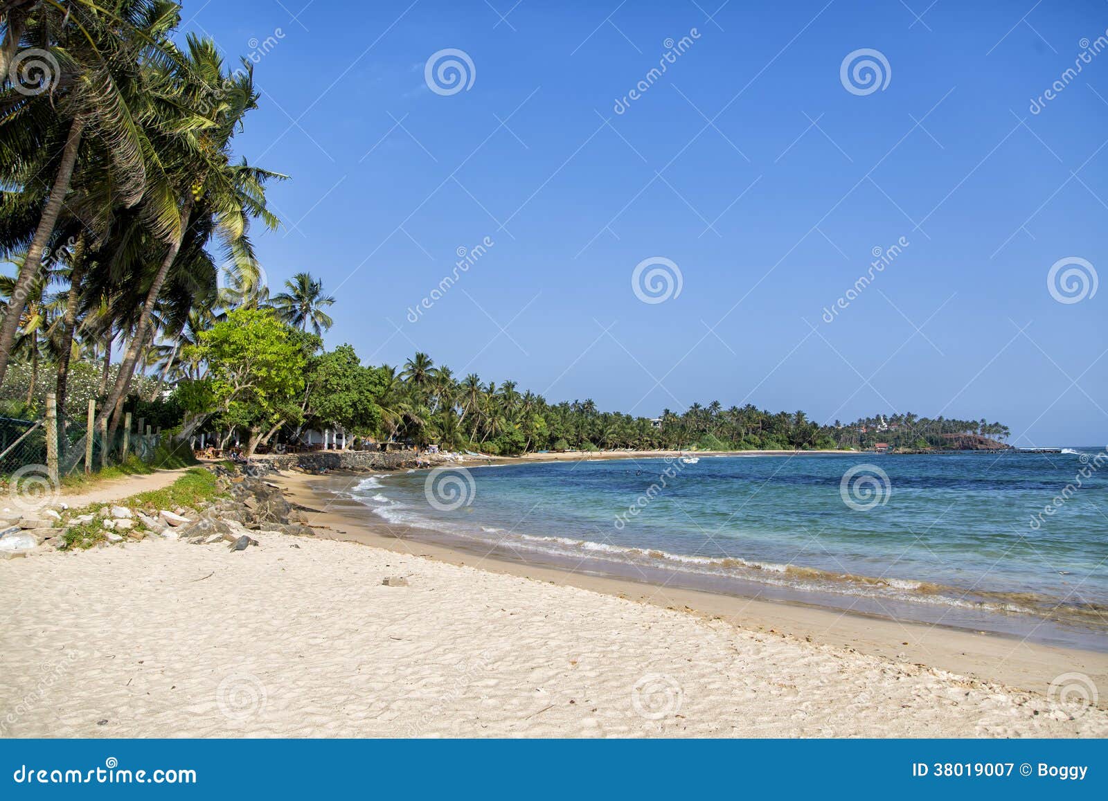 Playa De Mirissa En Sri Lanka Imagen de archivo - Imagen de playa ...