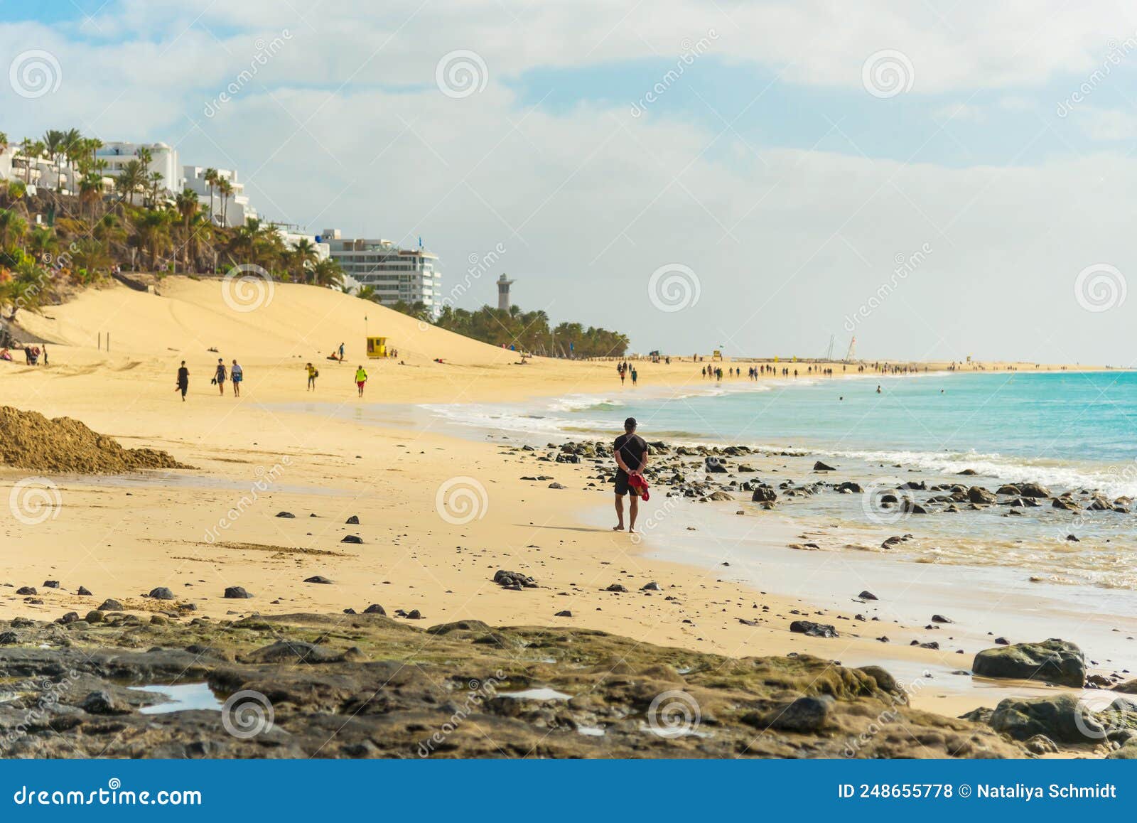 Playa De Morro Jable Las Palmas Spain Foto de archivo editorial ...