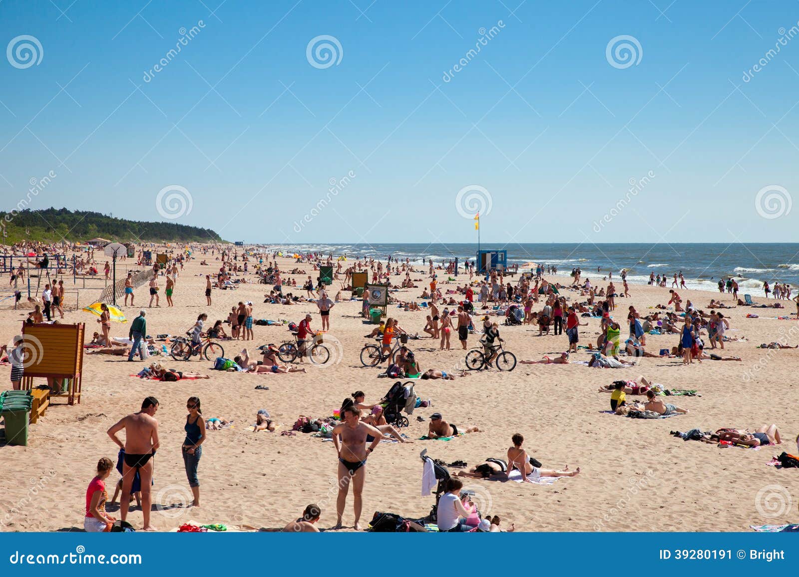 Playa de Palanga foto editorial. Imagen de recurso, playa - 39280191