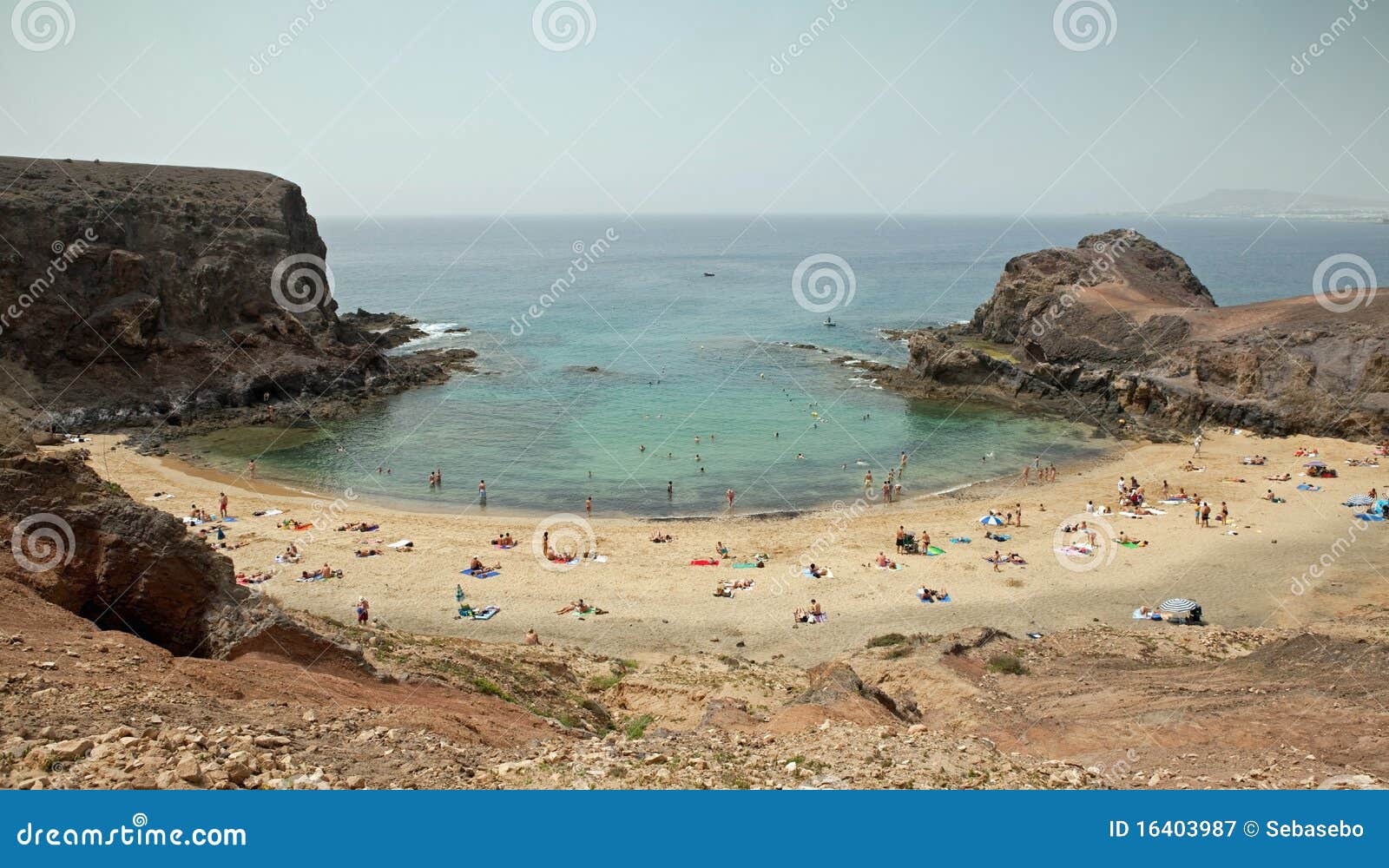 Playa De Papagayo, Lanzarote Stock Image - Image of lanzarote, sand ...