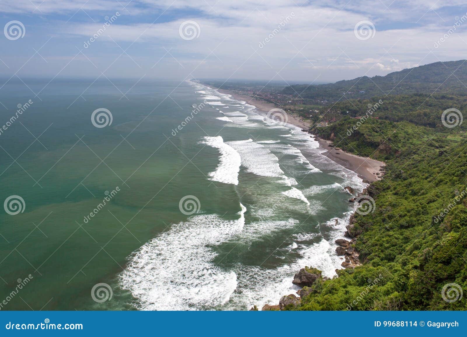 Playa De Parangtritis En Java Adentro Foto de archivo - Imagen de ...