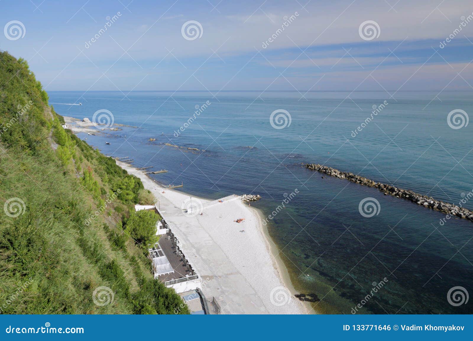 Playa De Passetto Ancona, Italia Foto de archivo - Imagen de recorrido ...