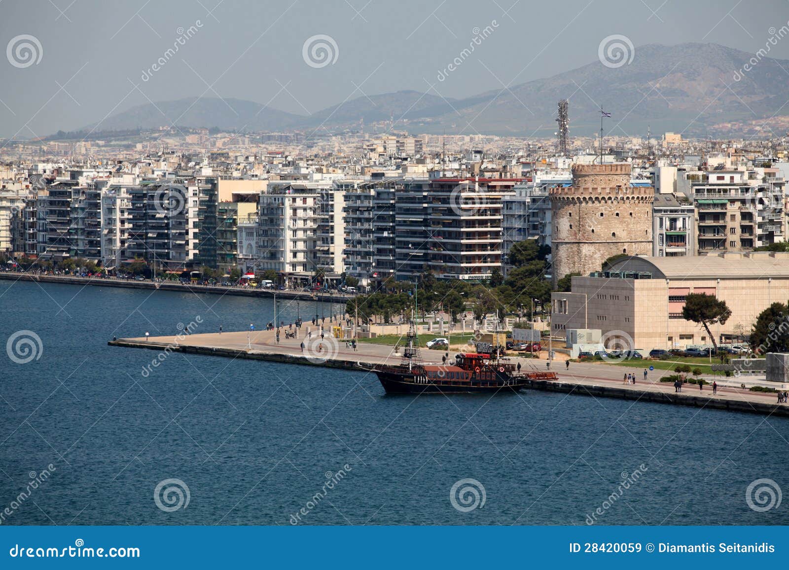 Playa de Salónica - Grecia imagen de archivo editorial. Imagen de ...