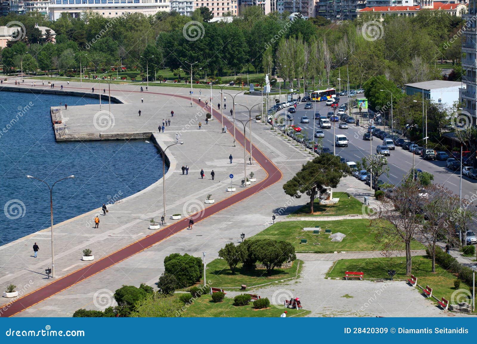 Playa de Salónica - Grecia imagen de archivo editorial. Imagen de arte ...