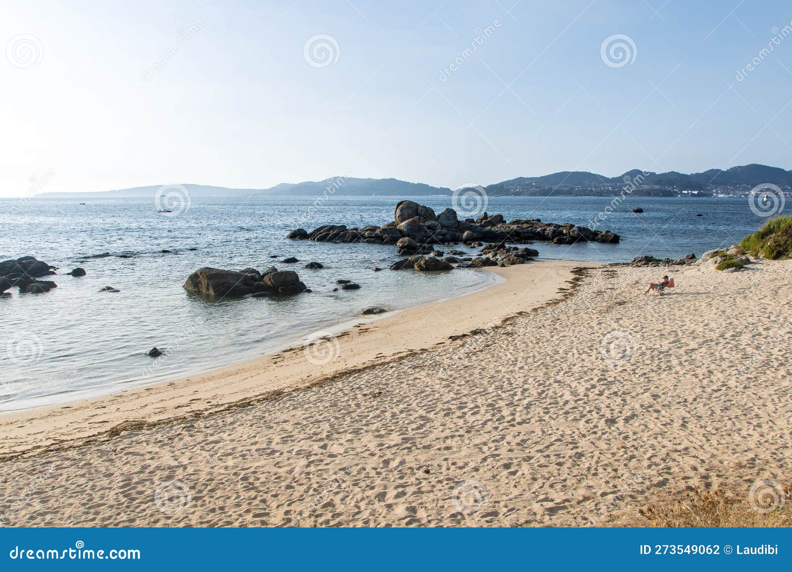 Playa De Samil at Vigo, Galicia Stock Photo - Image of rias, outdoors ...